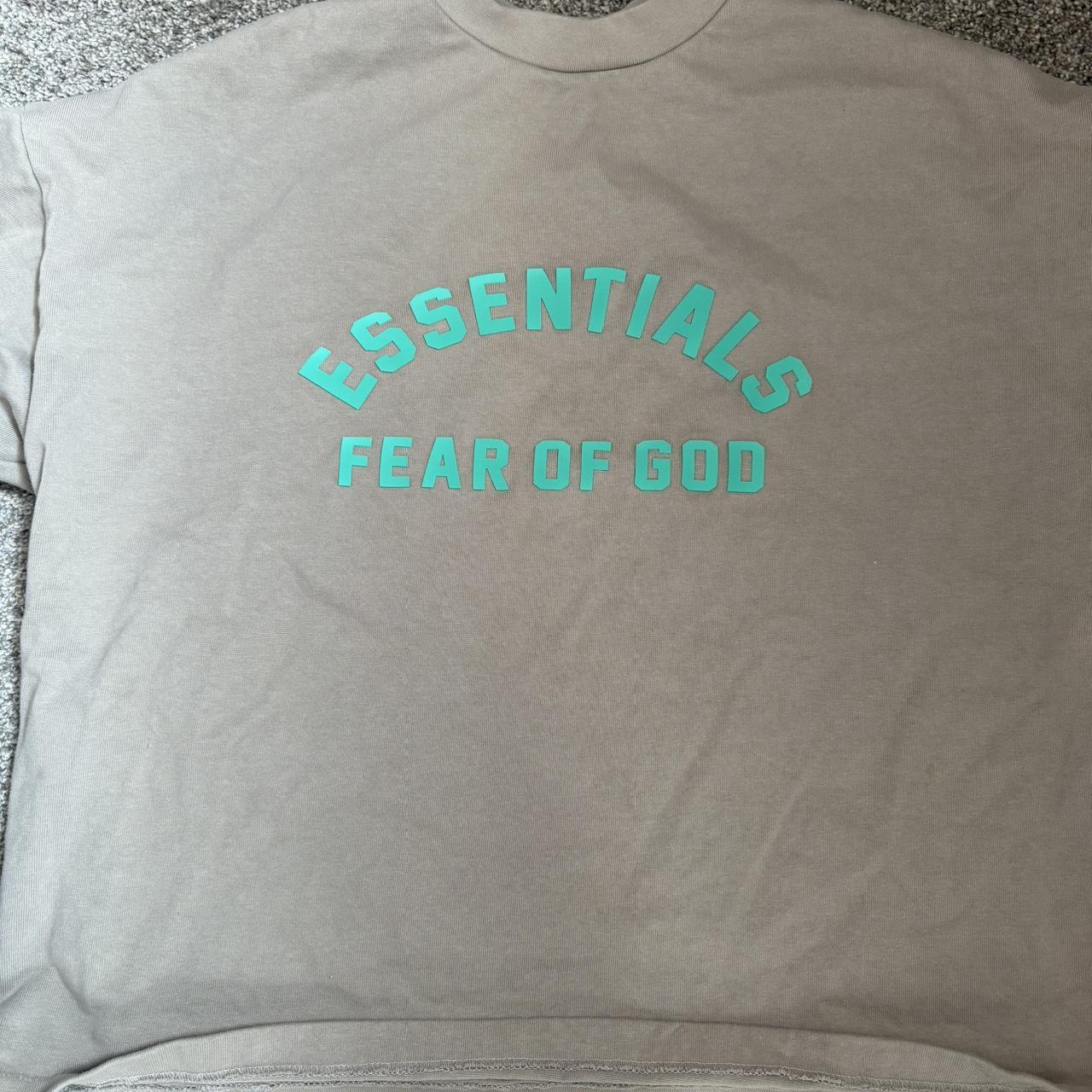 Heavyweight Oversized FoG Essentials Tee Size... - Depop