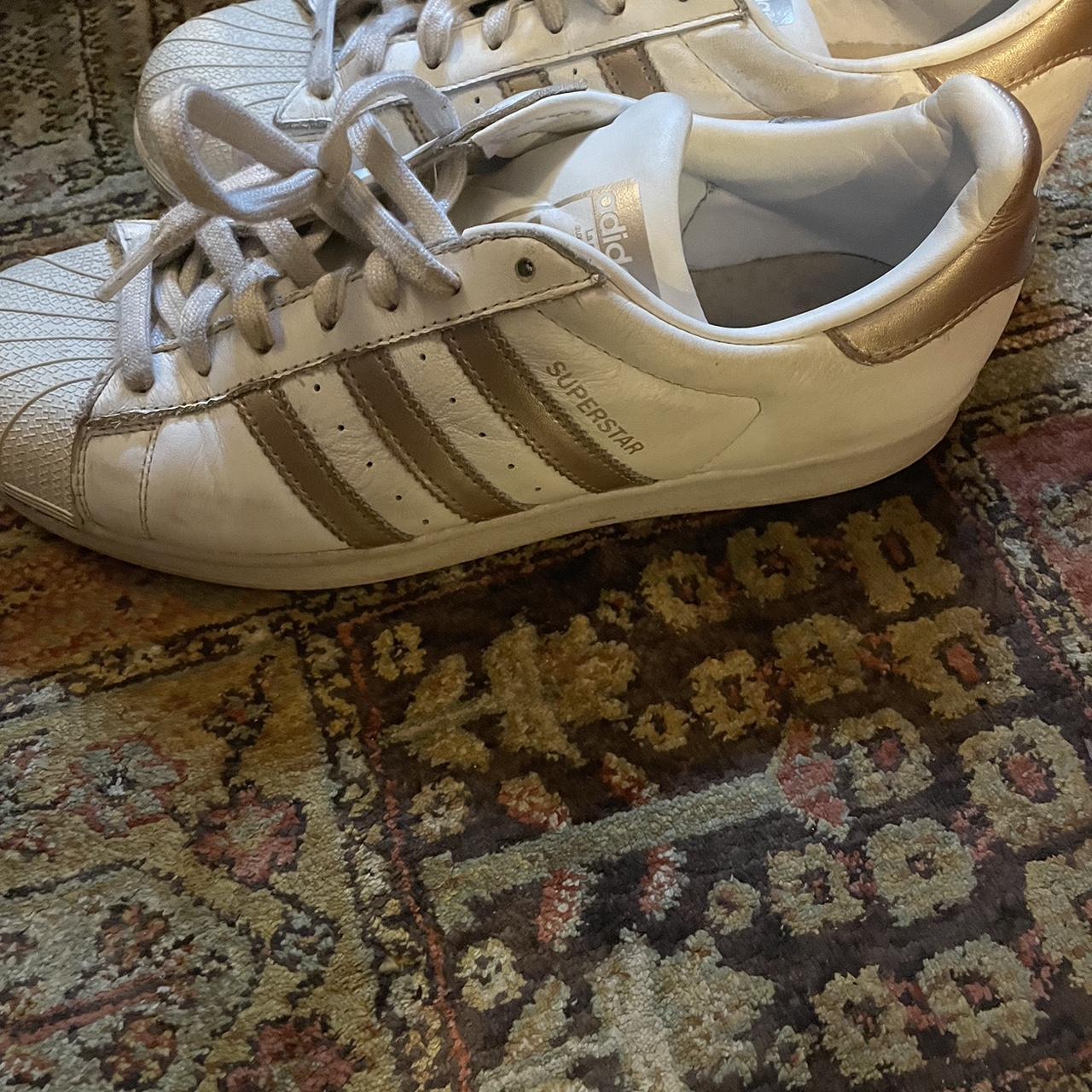 Adidas Super Star white shell toe sneakers. Pretty... - Depop