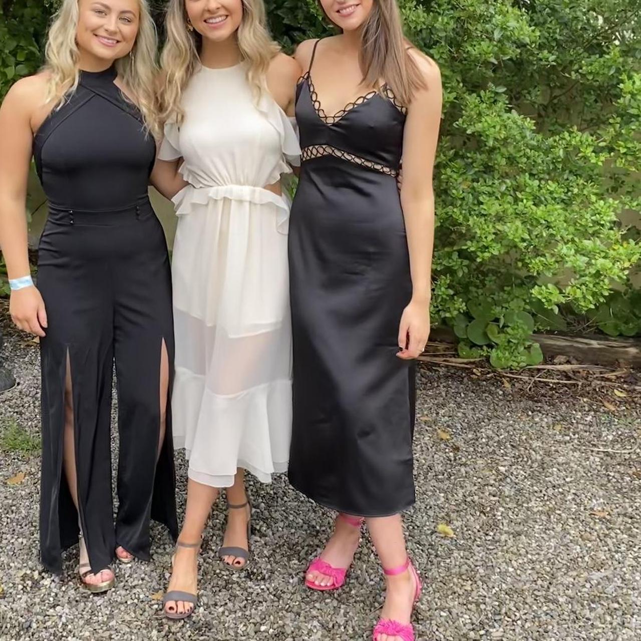 Gorgeous black warehouse dress Size 8 #zara... - Depop