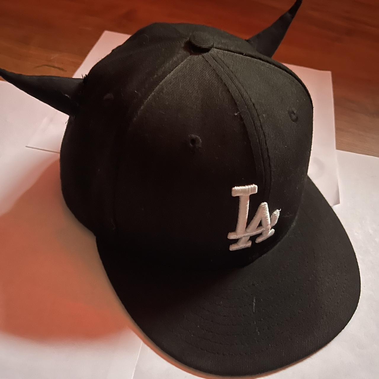 LA Dodger Customed Devil Horns Cap worn couples... - Depop