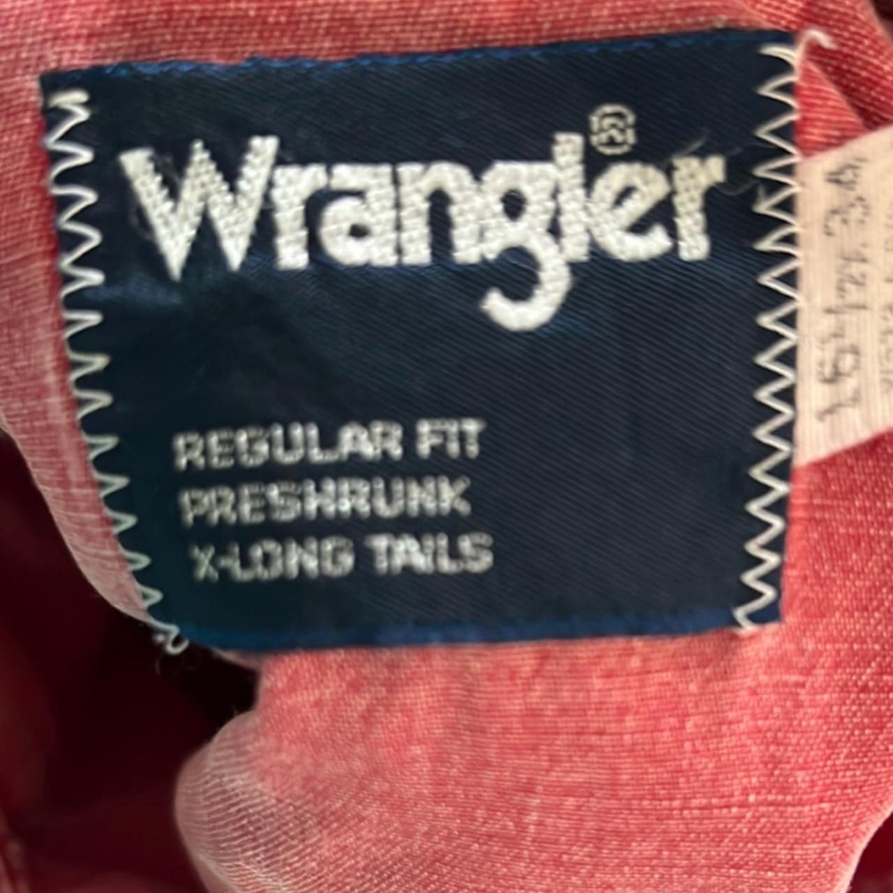 Wrangler Men's Red Shirt | Depop
