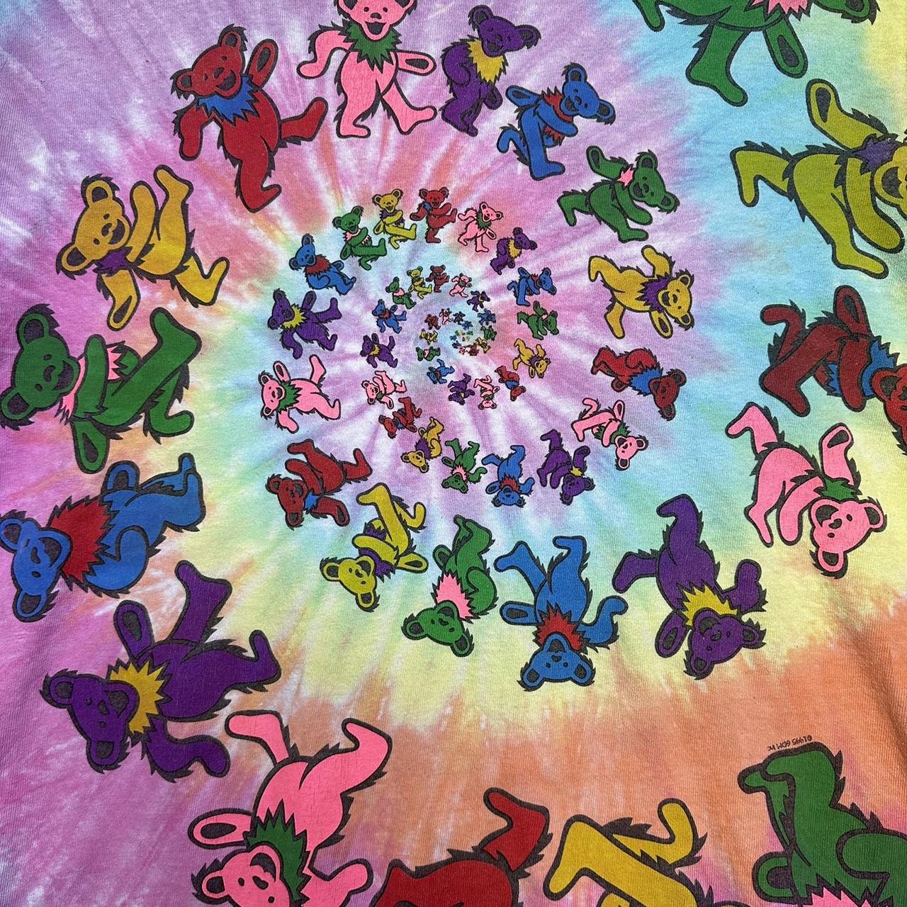 Liquid Blue Grateful Dead swirl tie-dye tee Size S - Depop