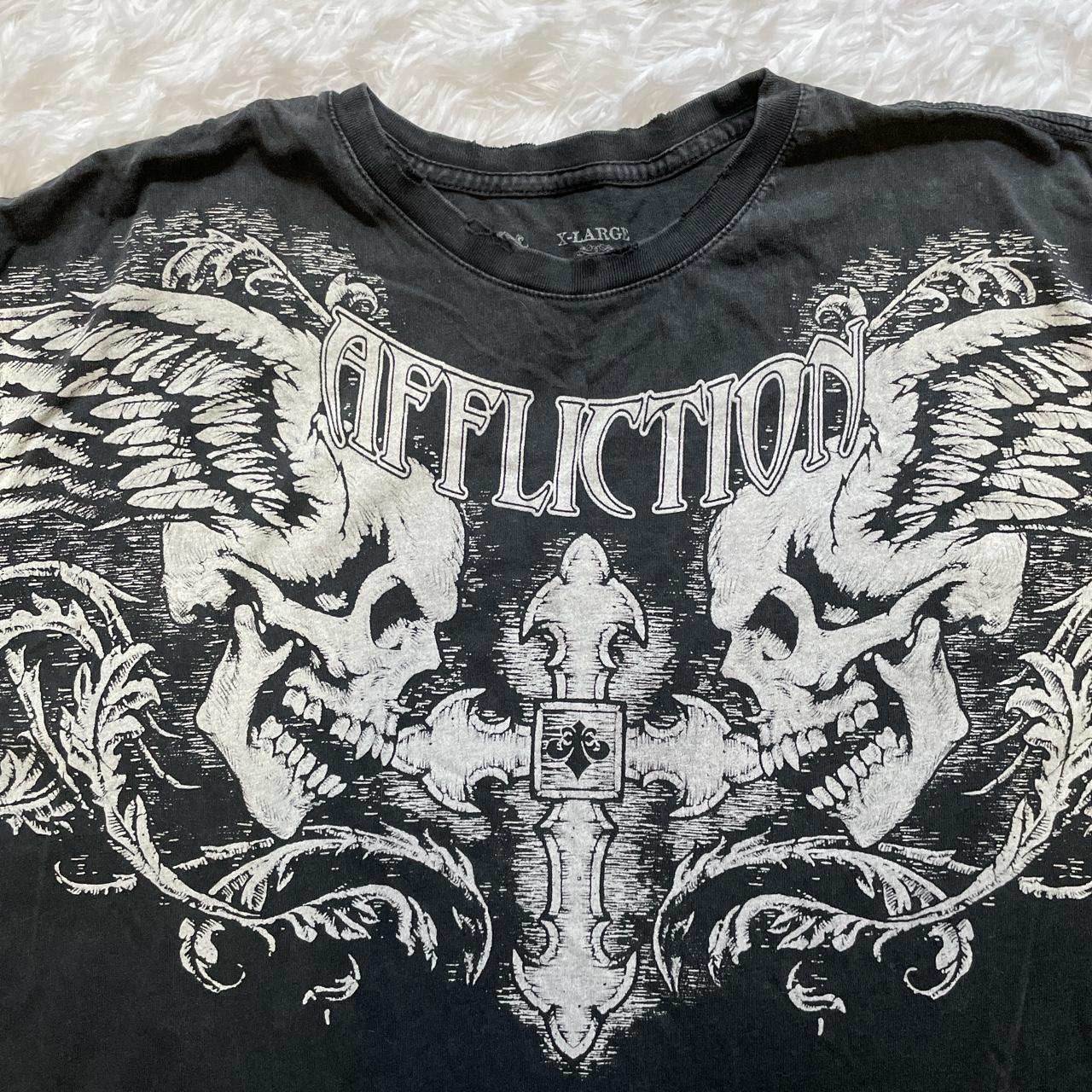 🕷🕷 affliction tee super sick affliction graphic,... - Depop