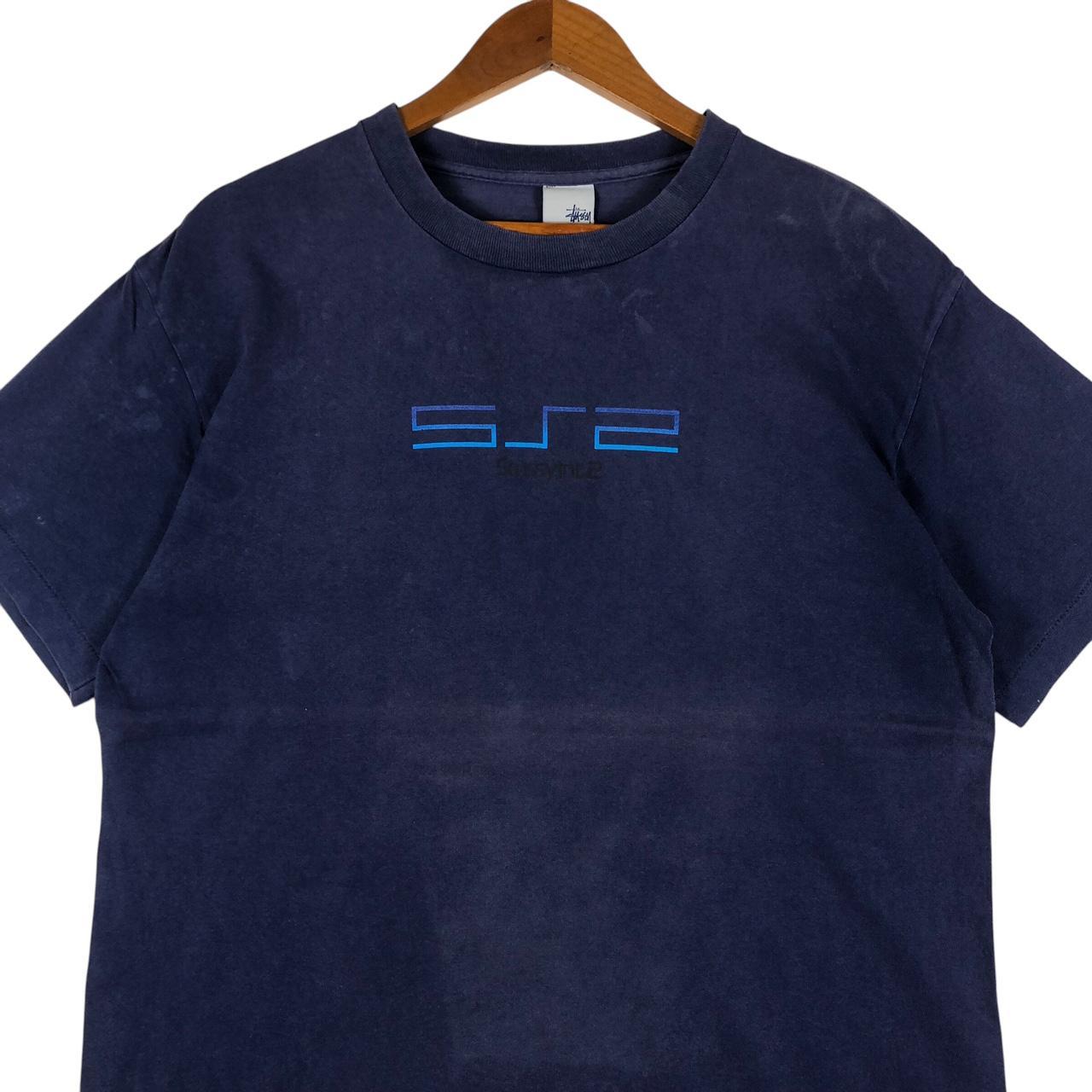 Vintage STUSSY Rip Off Ps2 Sun Faded T-Shirt TAG :... | Depop