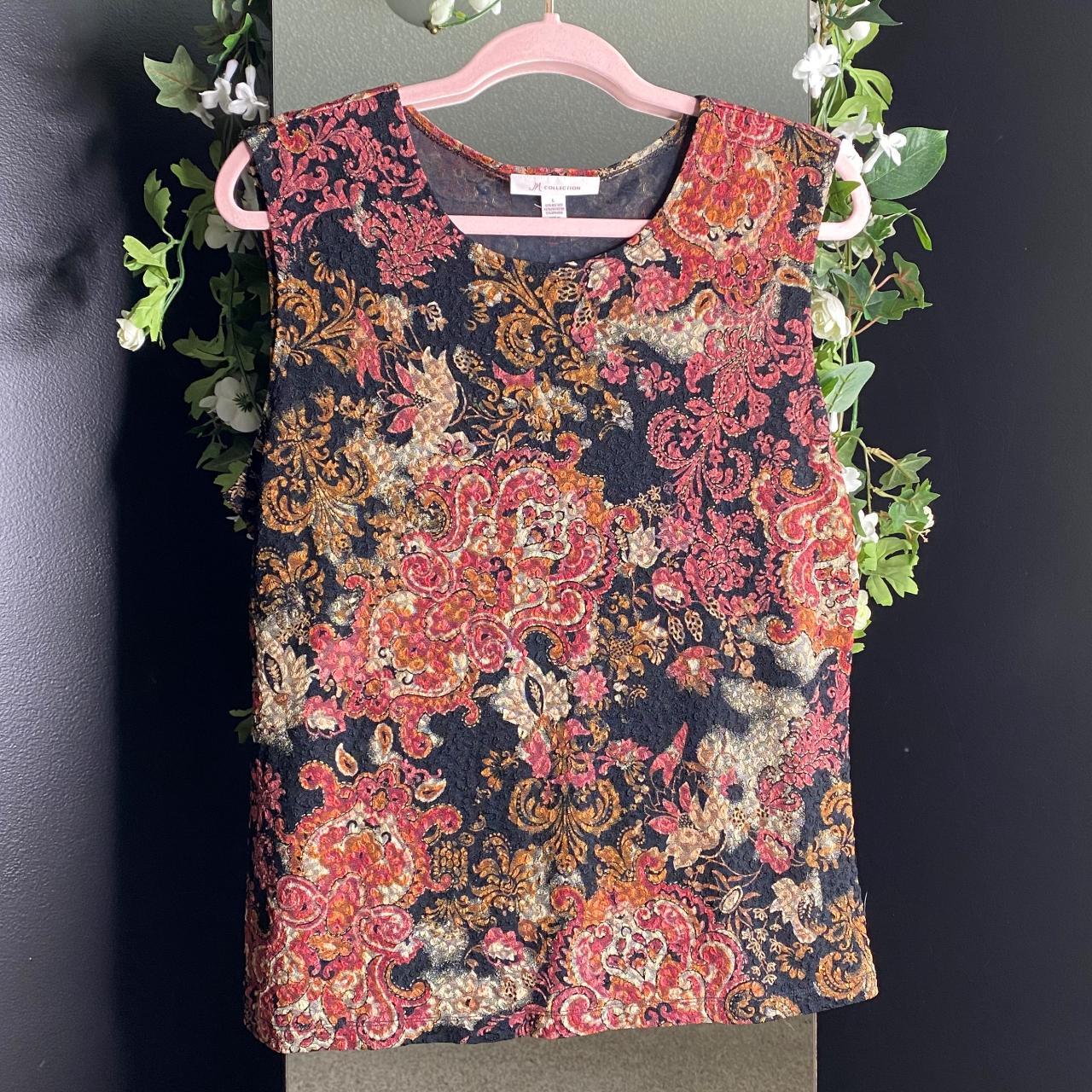 JM Collection Women's multi Blouse | Depop