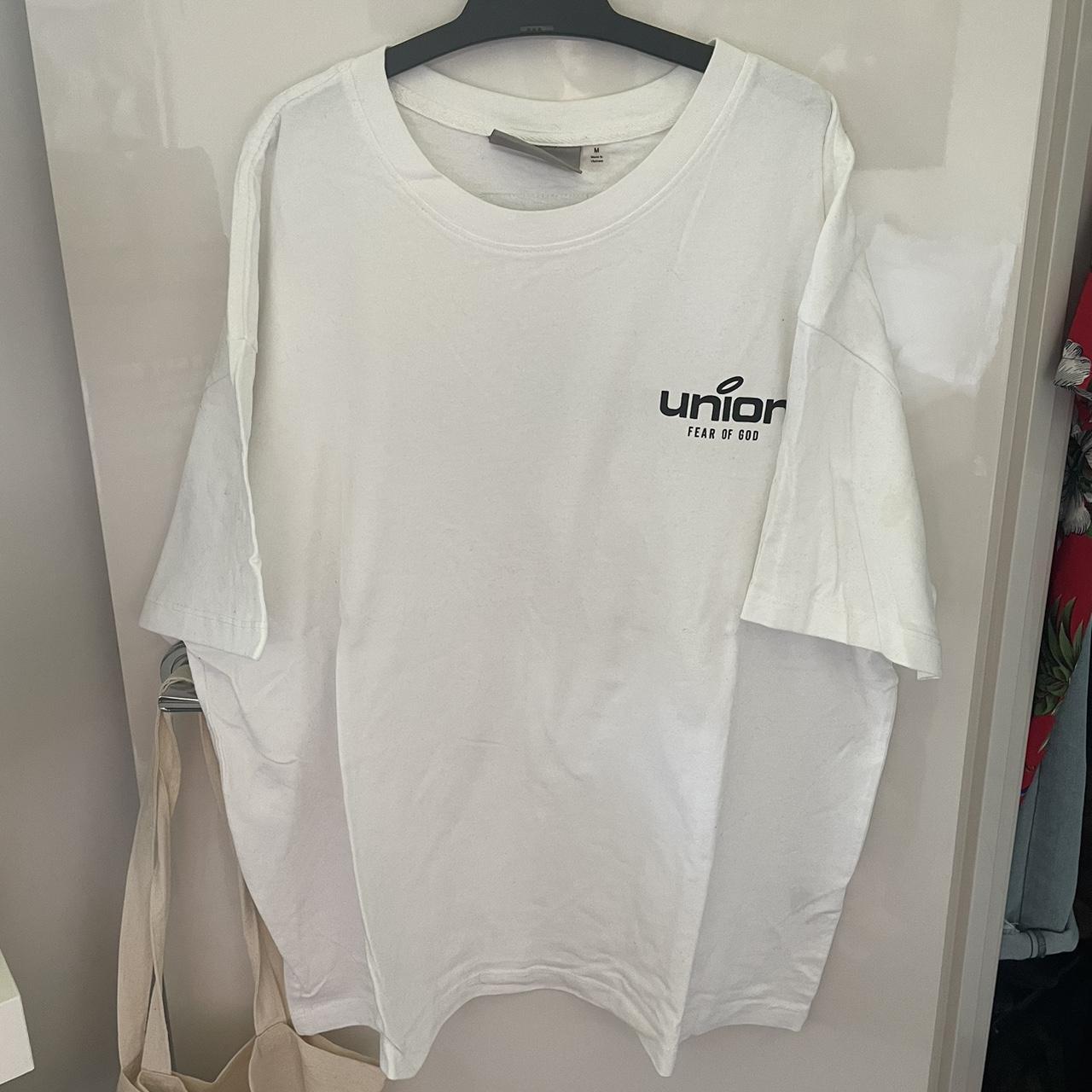 Fear of god essentials Union tee Super high quality... - Depop