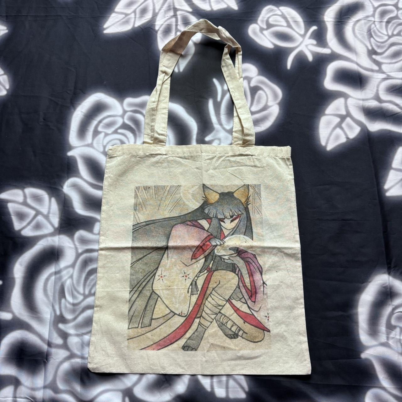 Teakitsune Hime canvas bag 🦊 🤎📿 #vixen #indie... - Depop