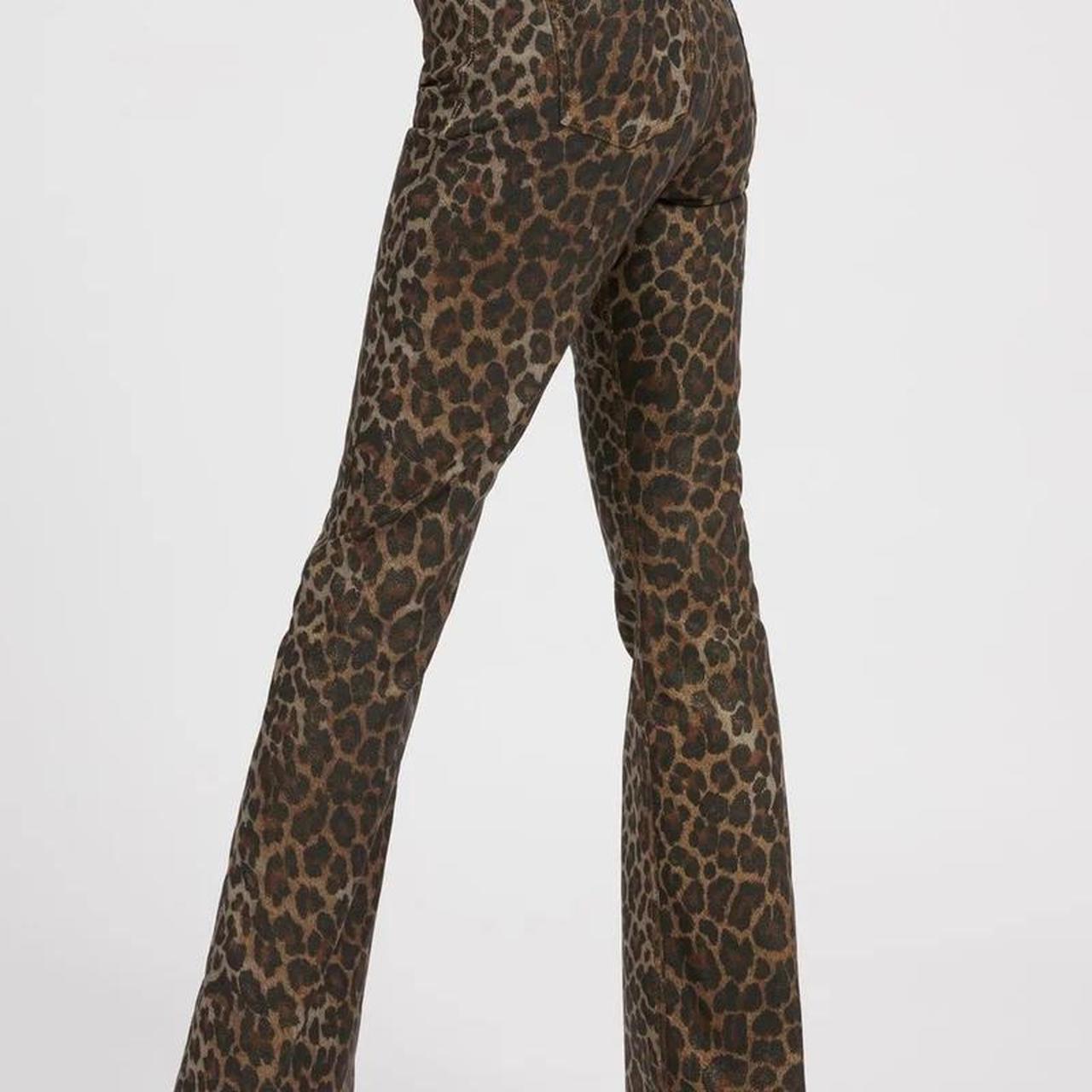 Leopard Print Flares Size 32 Worn Once Ever Tags Depop