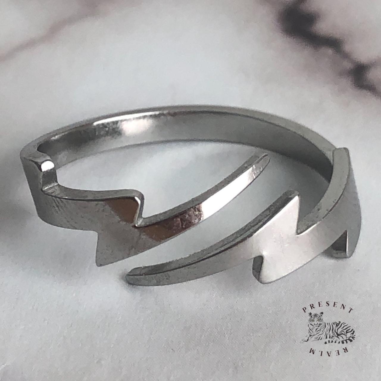 Lightning Bolt Ring, Thunder Ring, Lightning Ring,... - Depop