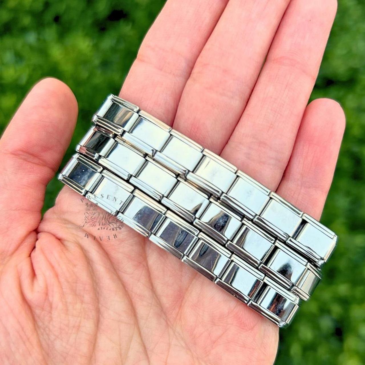 Silver Starter Bracelet, Italian Charms Bracelet Y2K... - Depop