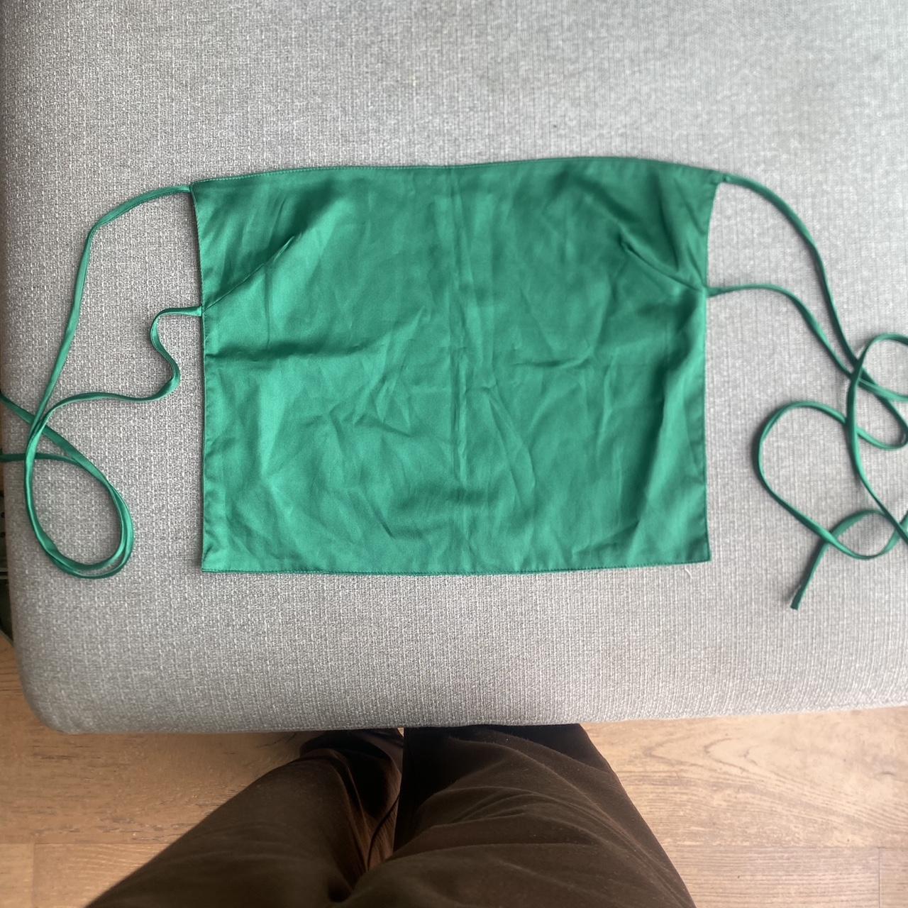 Green satin Archie tie top from Mr Winston. Can be... | Depop