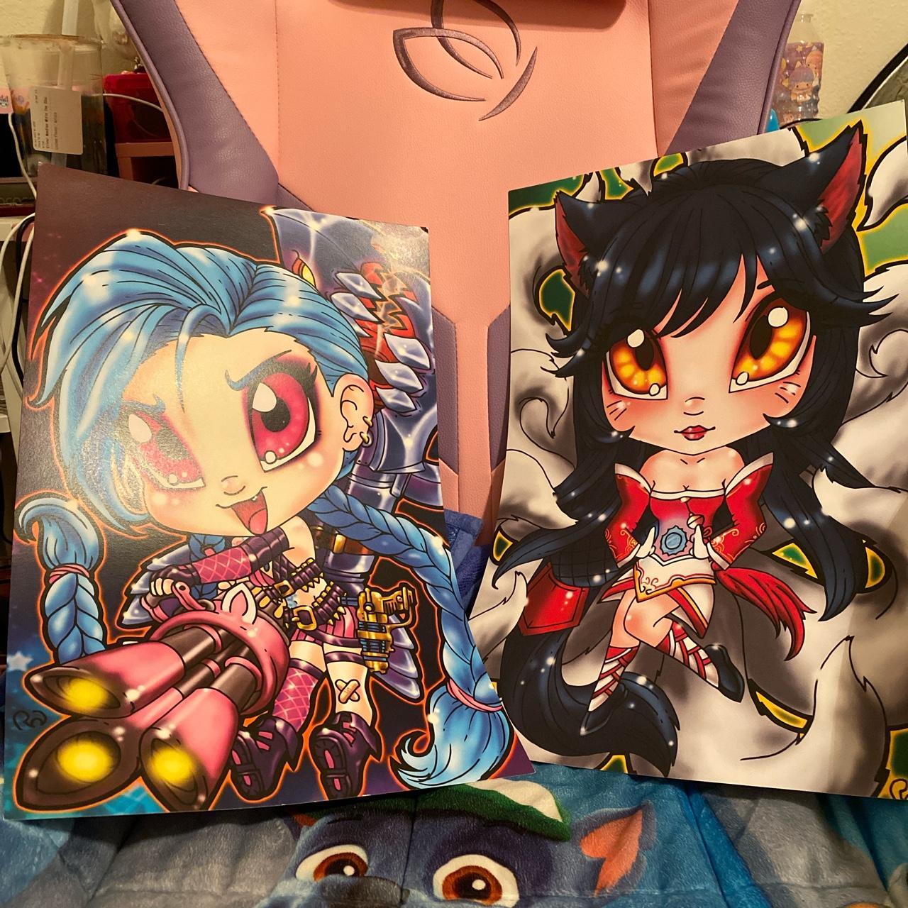 League of legends, jinx, Ahri, Bi, and Caitlin... - Depop