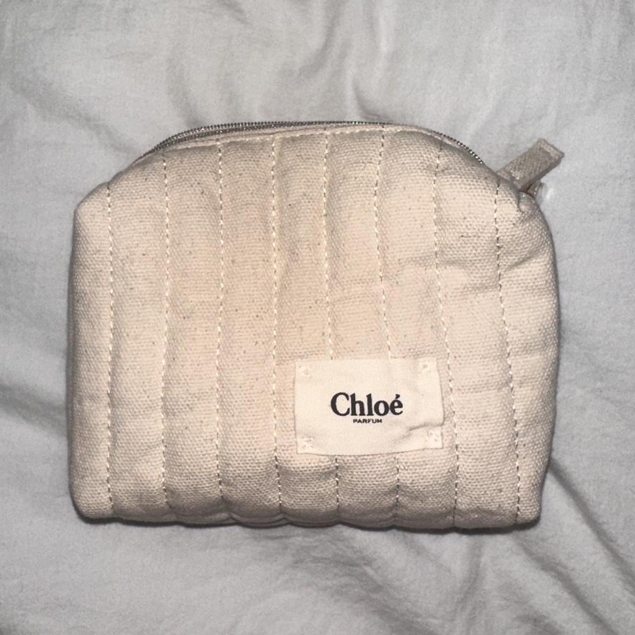 Cream Chloe makeup bag #glamour #designer #makeup #bag - Depop