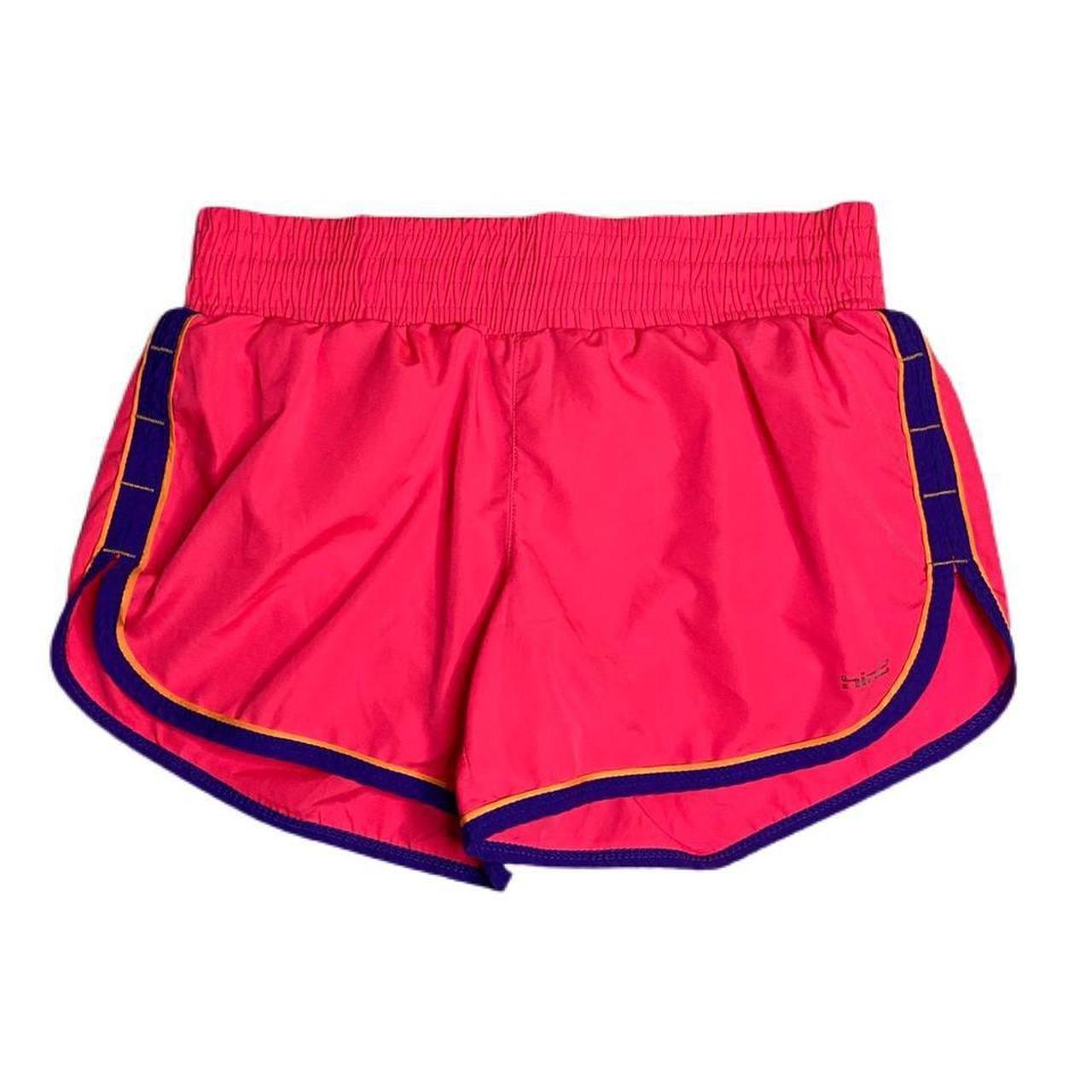 Retro Pink Purple Hind Running Athletic Shorts... - Depop