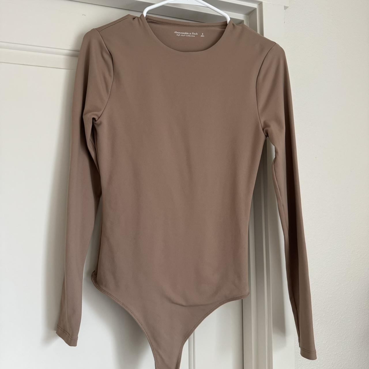 Abercrombie & Fitch long sleeve seamless bodysuit... - Depop