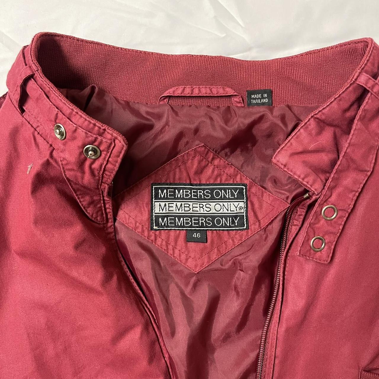 Members only jacket Burgundy size 46 #membersonly... - Depop