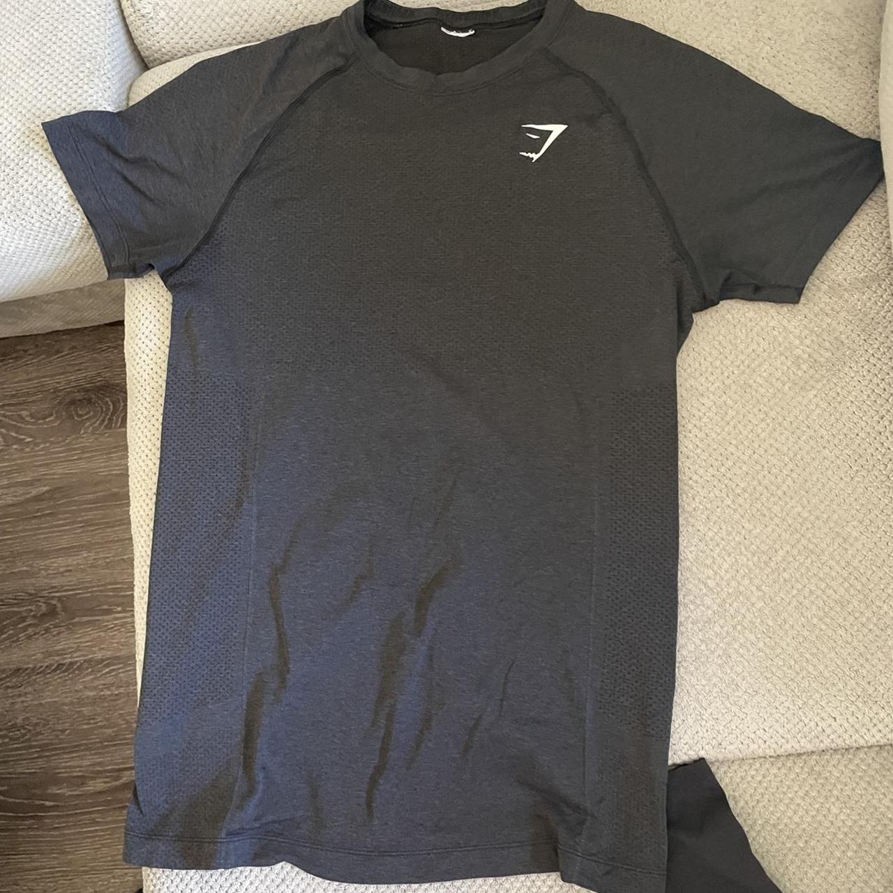 Gymshark compression shirt fits nice good quality... - Depop