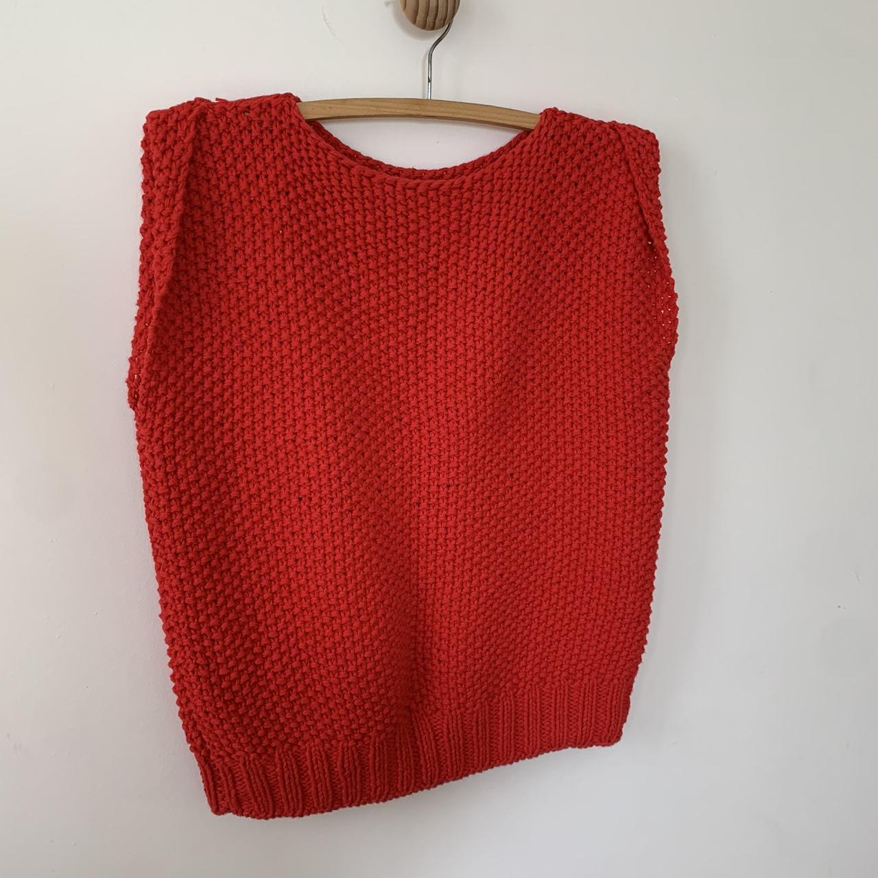 Hand made crocheted vest Colour most true to second... - Depop