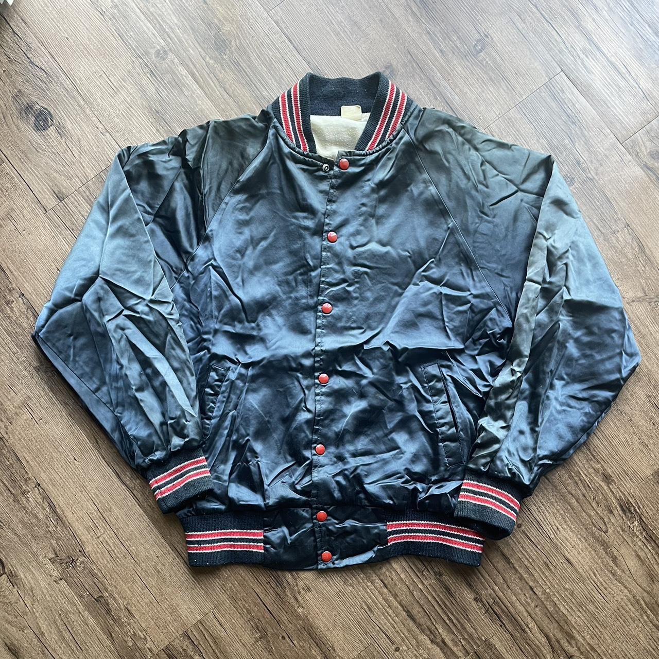 Vintage 80s blank button up jacket Size XL Sign of... - Depop