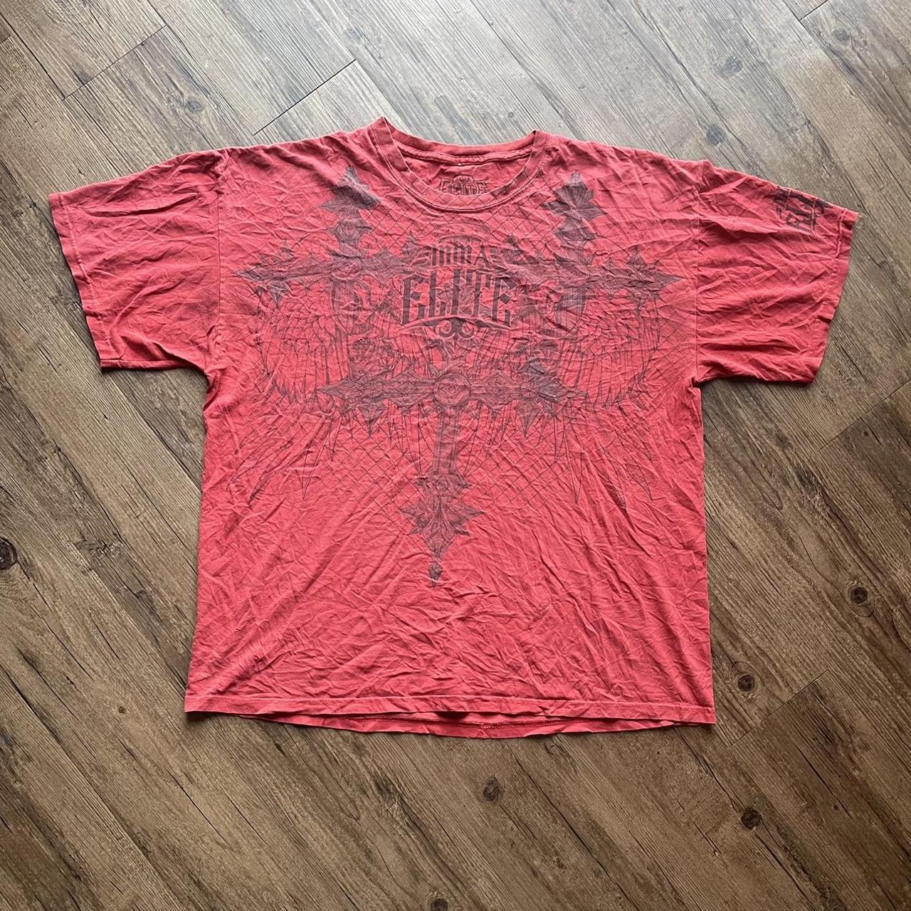 Vintage MMA elite tee Size XL Sign of wear... - Depop