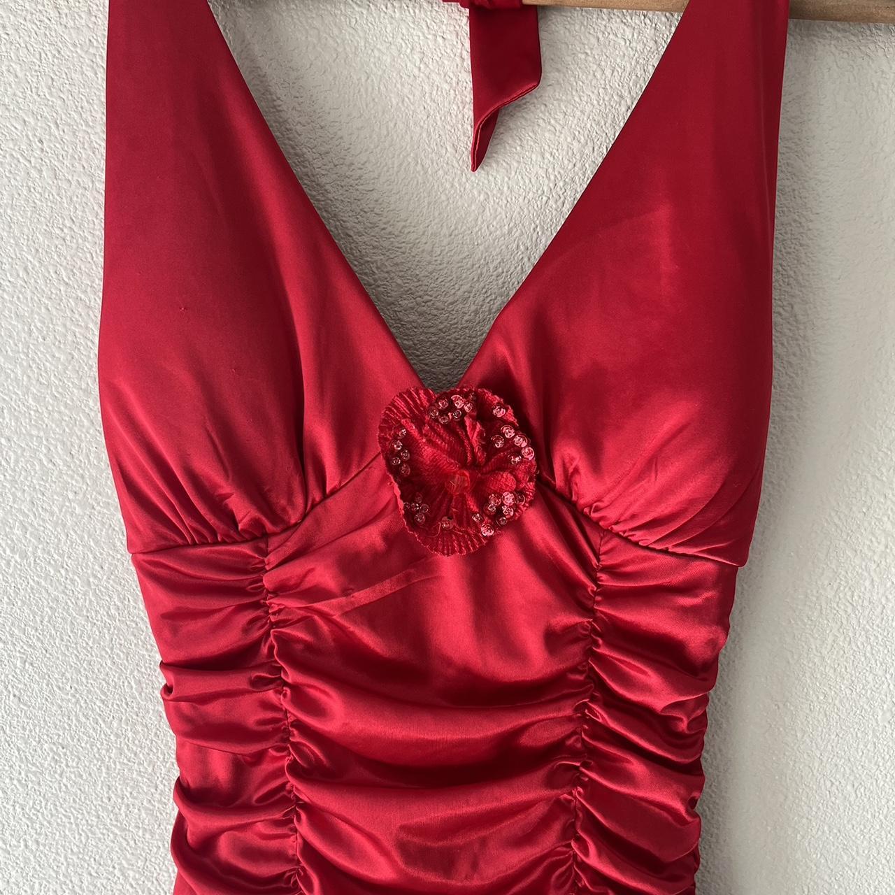 y2k ruby rox babydoll dress with a flower has no... - Depop