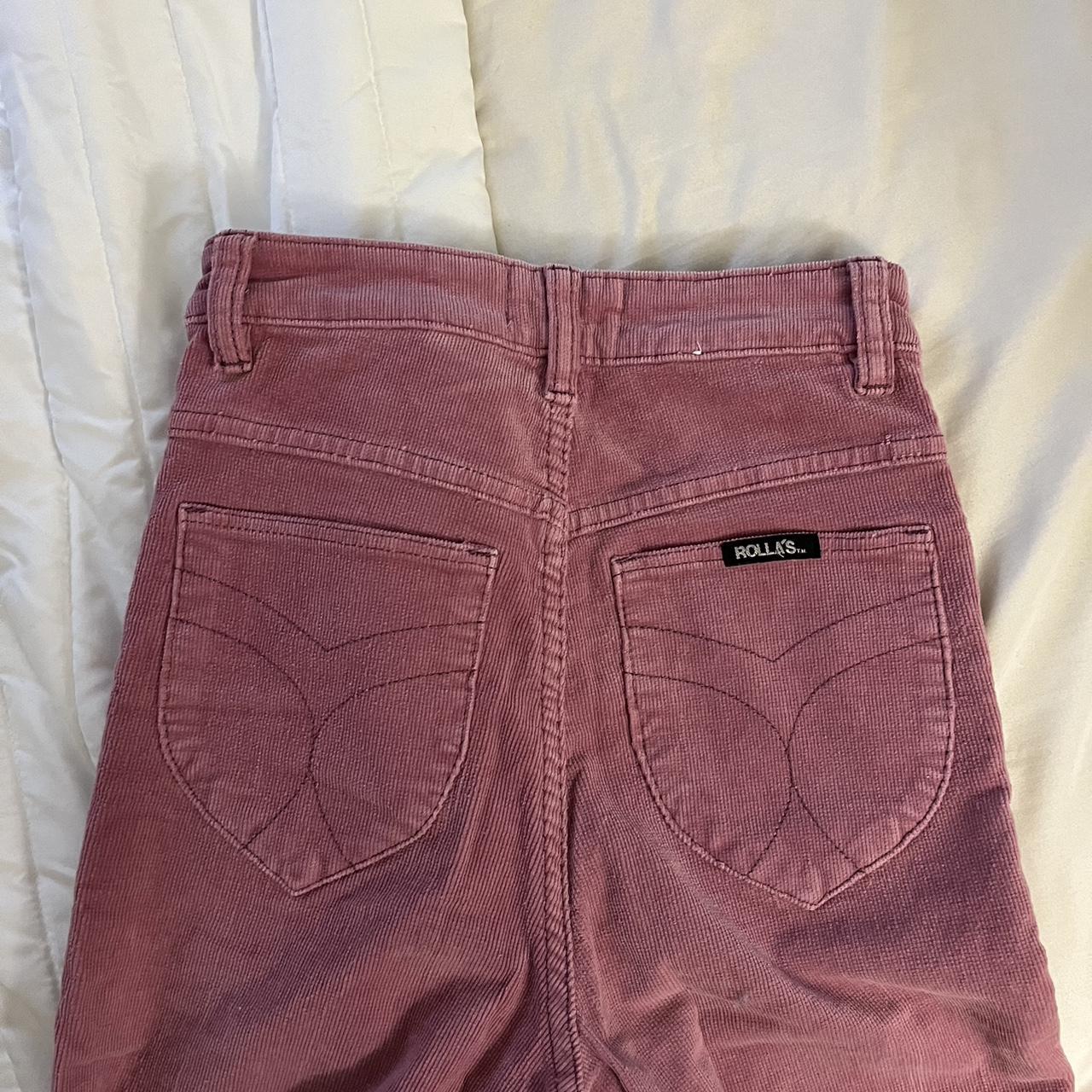 Rolla's Women's Pink Jeans | Depop
