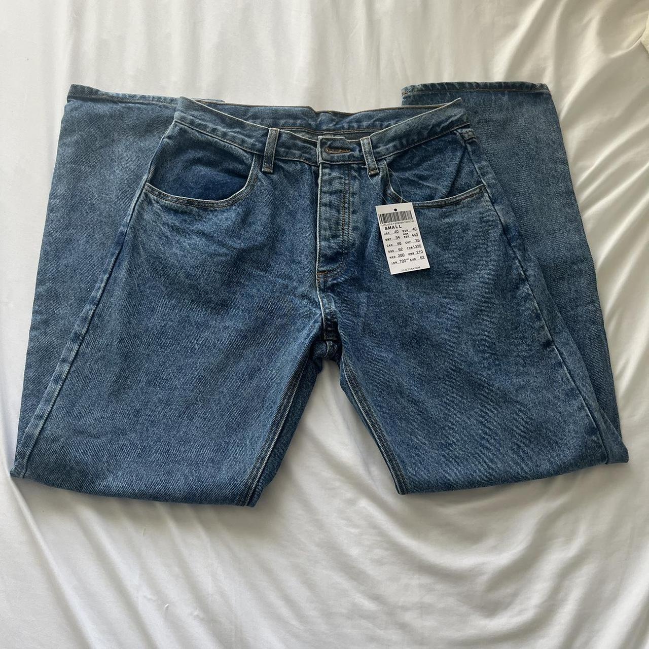 Brandy Melville Eliana Medium-wash jeans Brandy new... - Depop