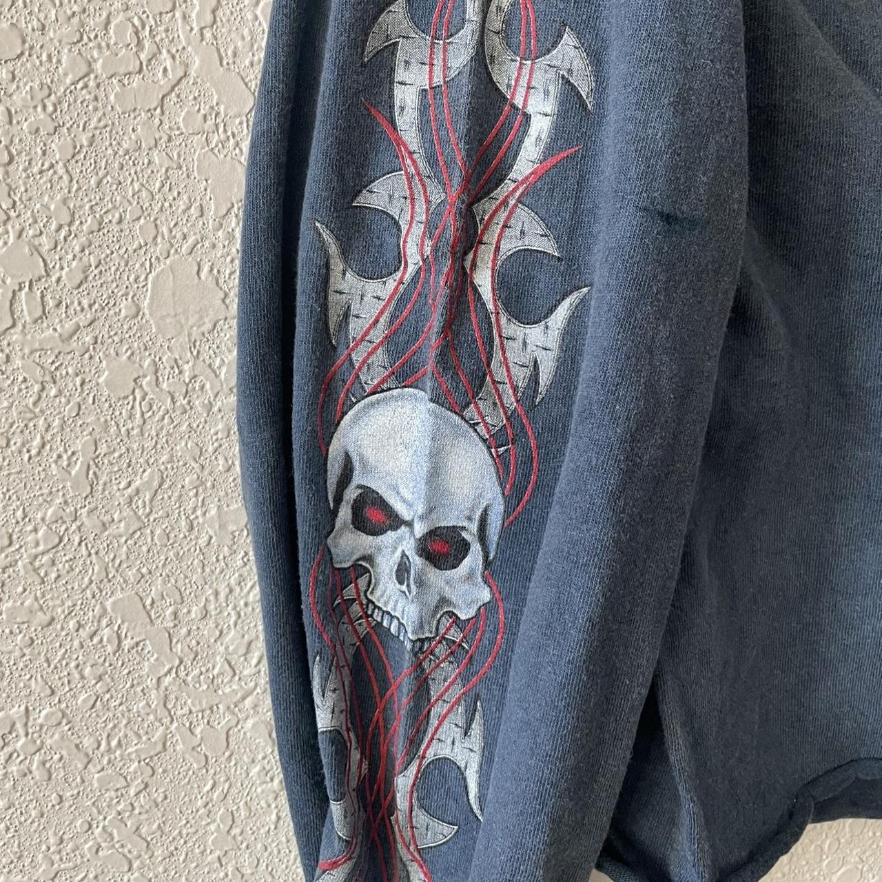 Early 2000’s sturgis motorcycle cut off long sleeve... - Depop