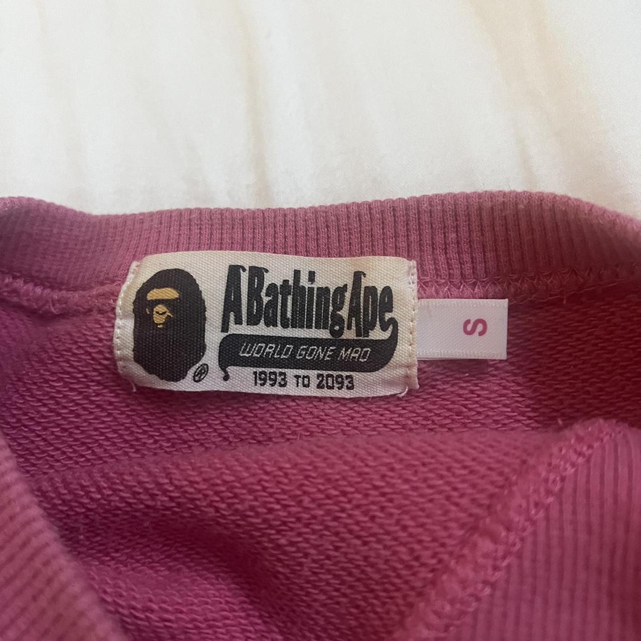 authentic early 2000s a bathing ape/bape pink... - Depop