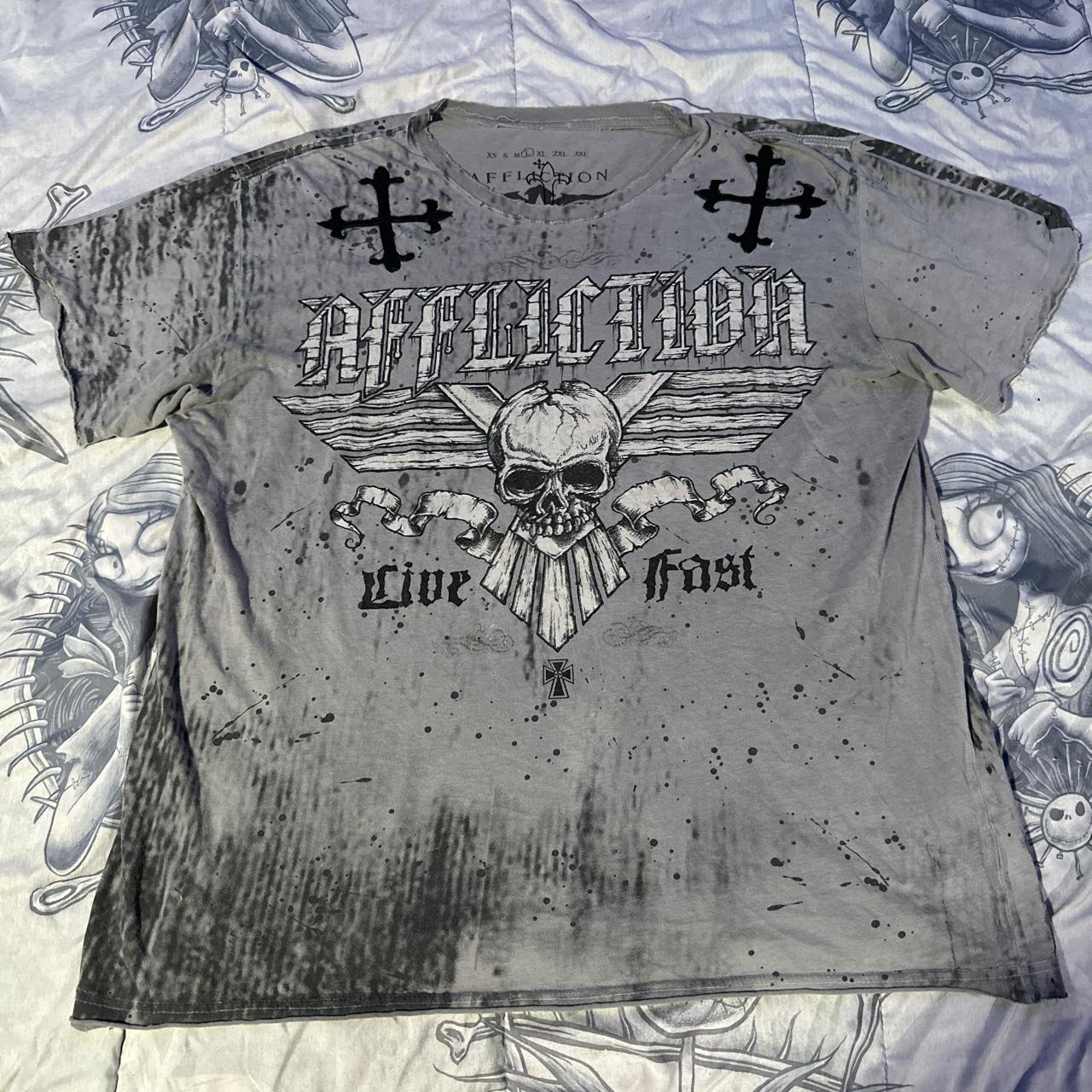 ★Affliction tee! super soft and comfy shirt! has... - Depop