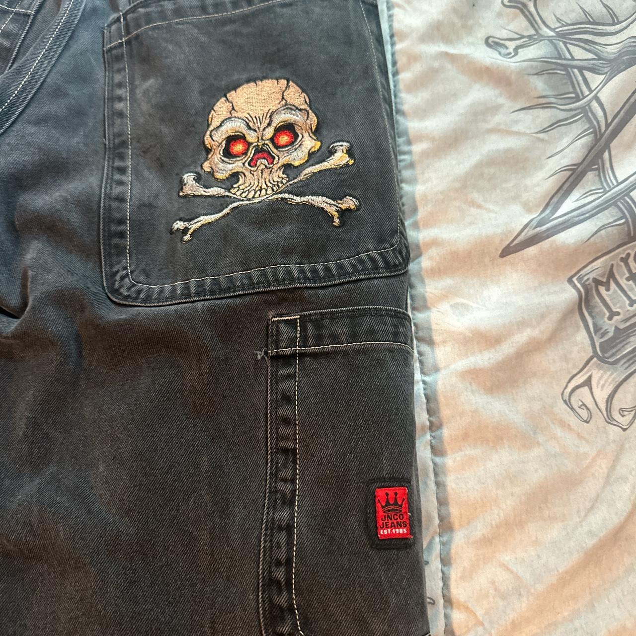 ★Skull crossbones jnco jeans! ‼️NOT FOR SALE, DO NOT... | Depop
