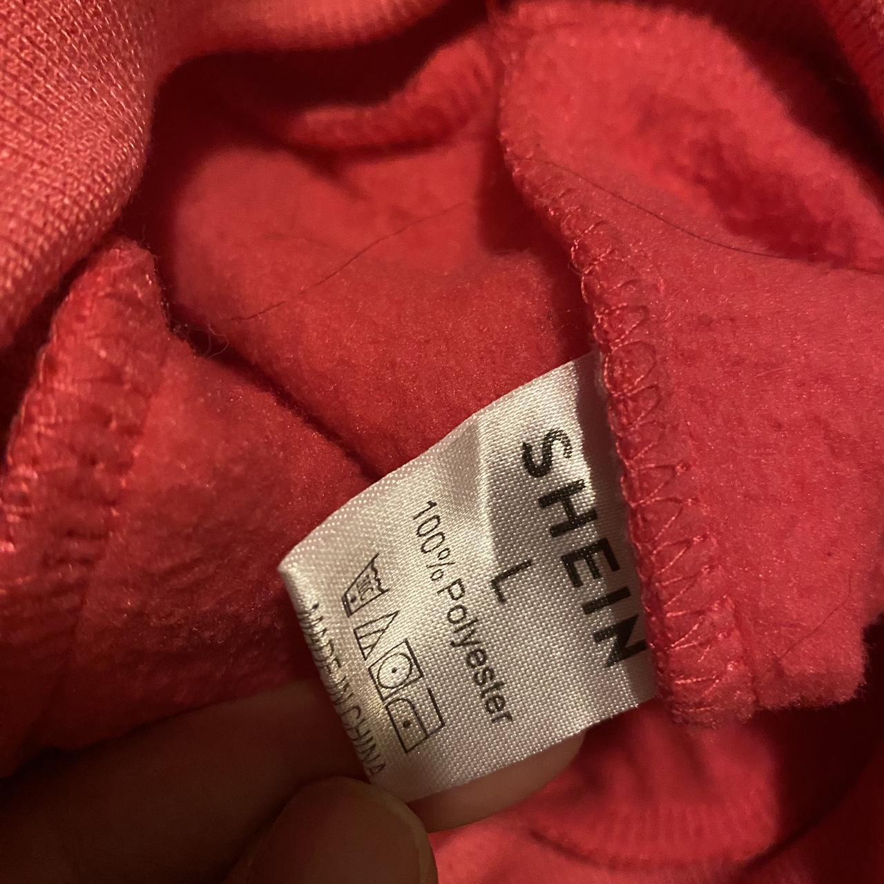 Hot pink shein cropped sweatshirt - Depop