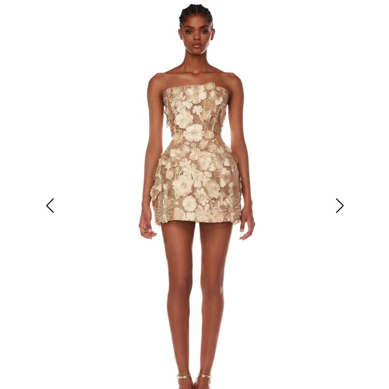 Bronx & Banco Maraya Gold Dress - worn once -... - Depop