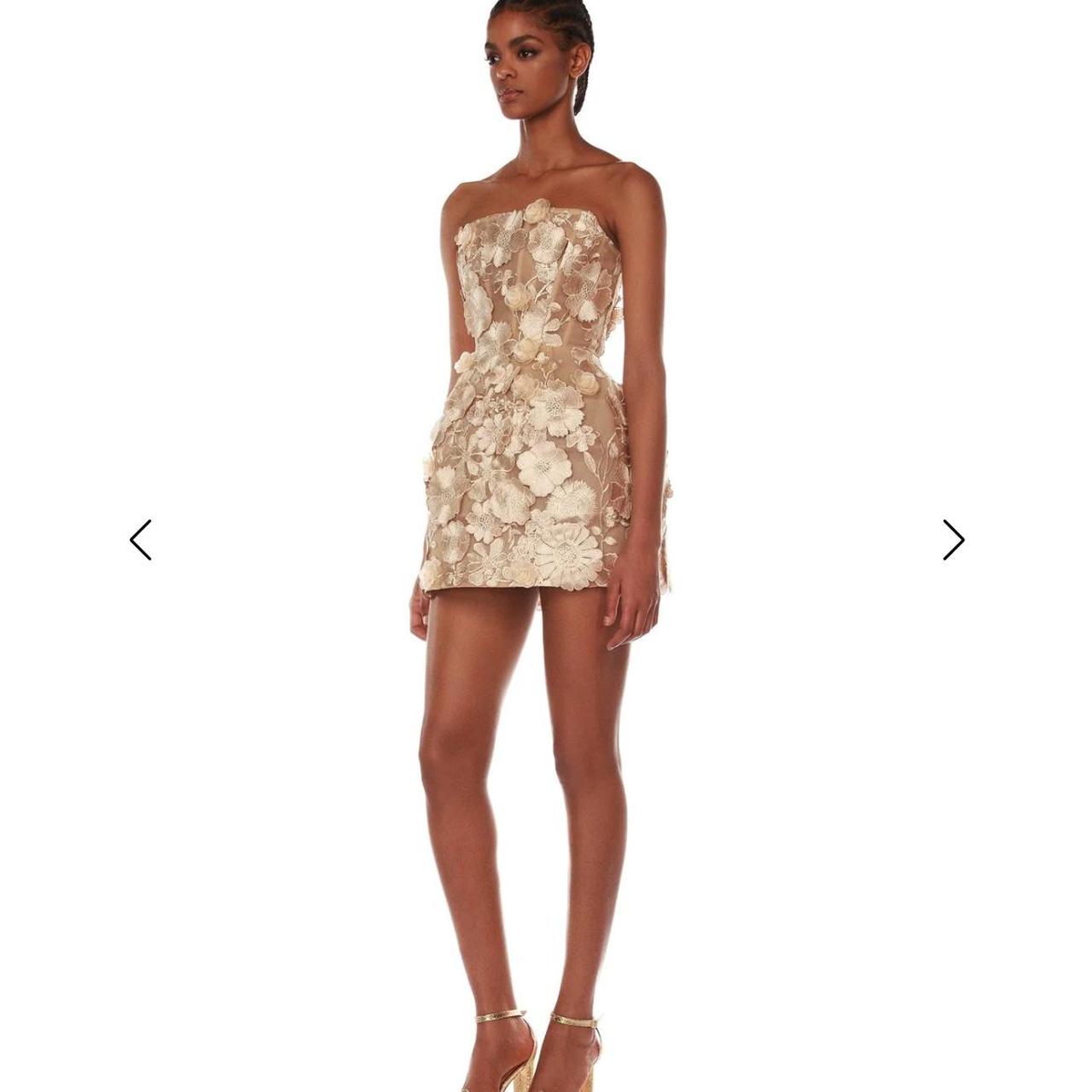 Bronx & Banco Maraya Gold Dress - worn once -... - Depop