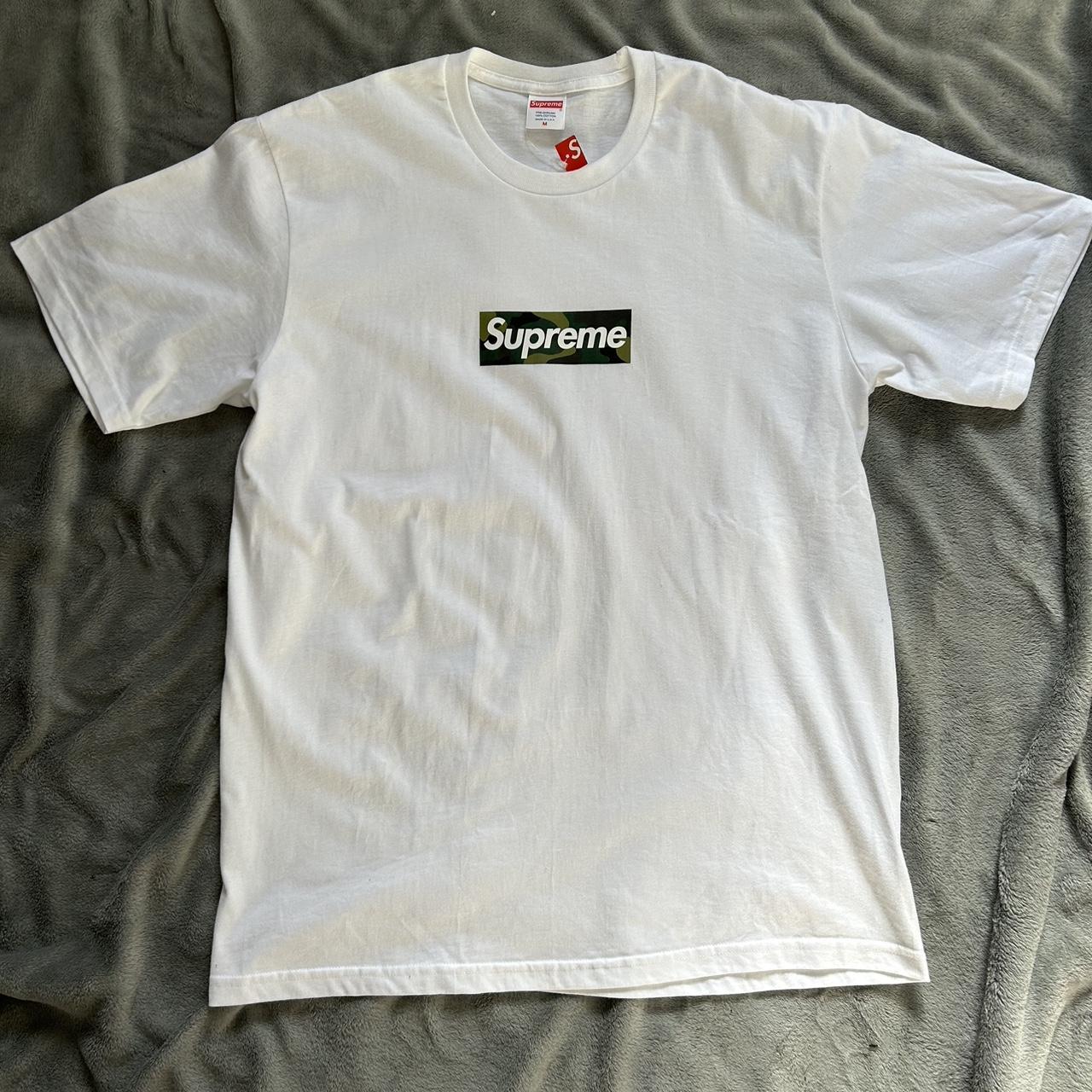 supreme camo box logo tee (FW23) can provide receipt... - Depop