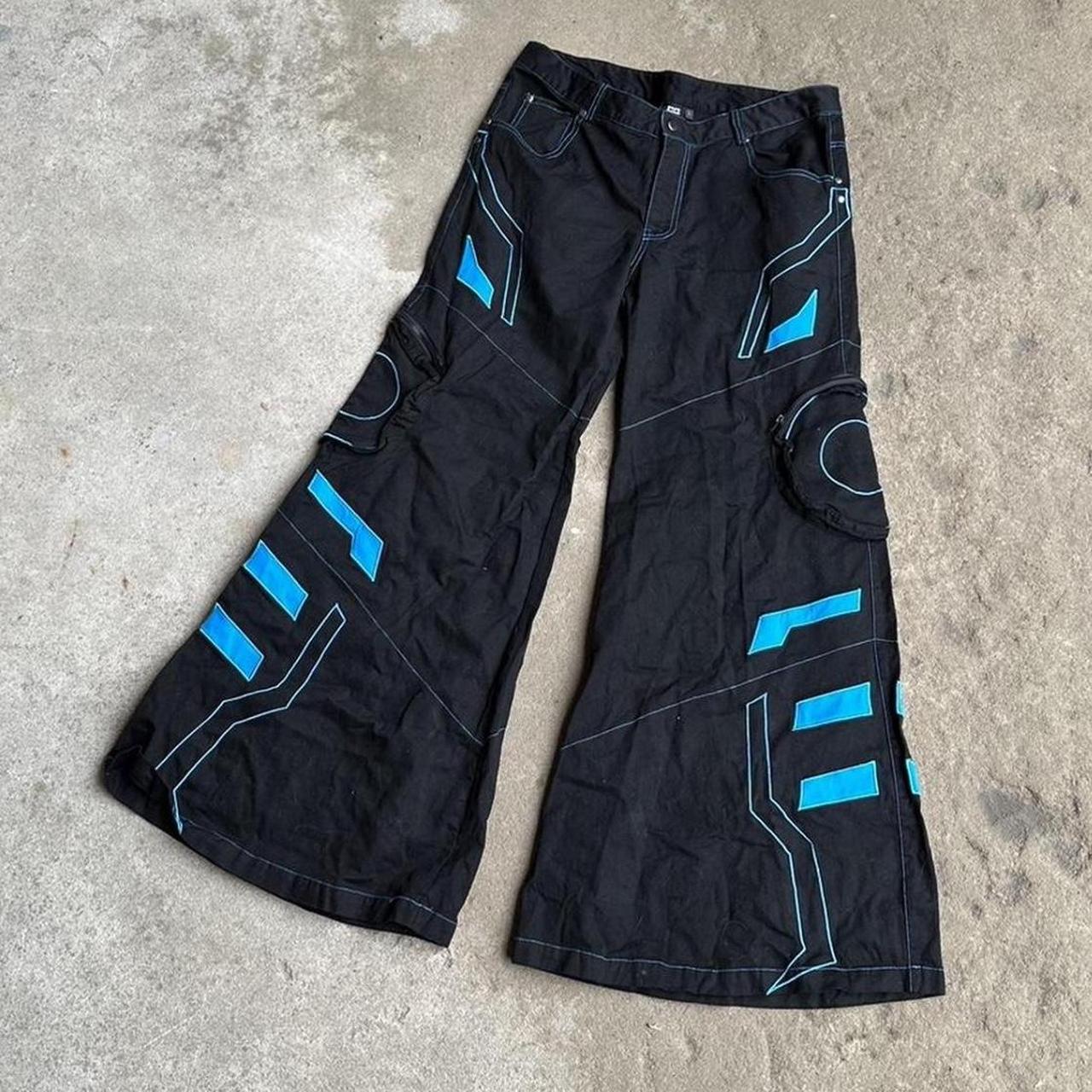 Early 2000's / Vintage Rave Festival Pants... - Depop