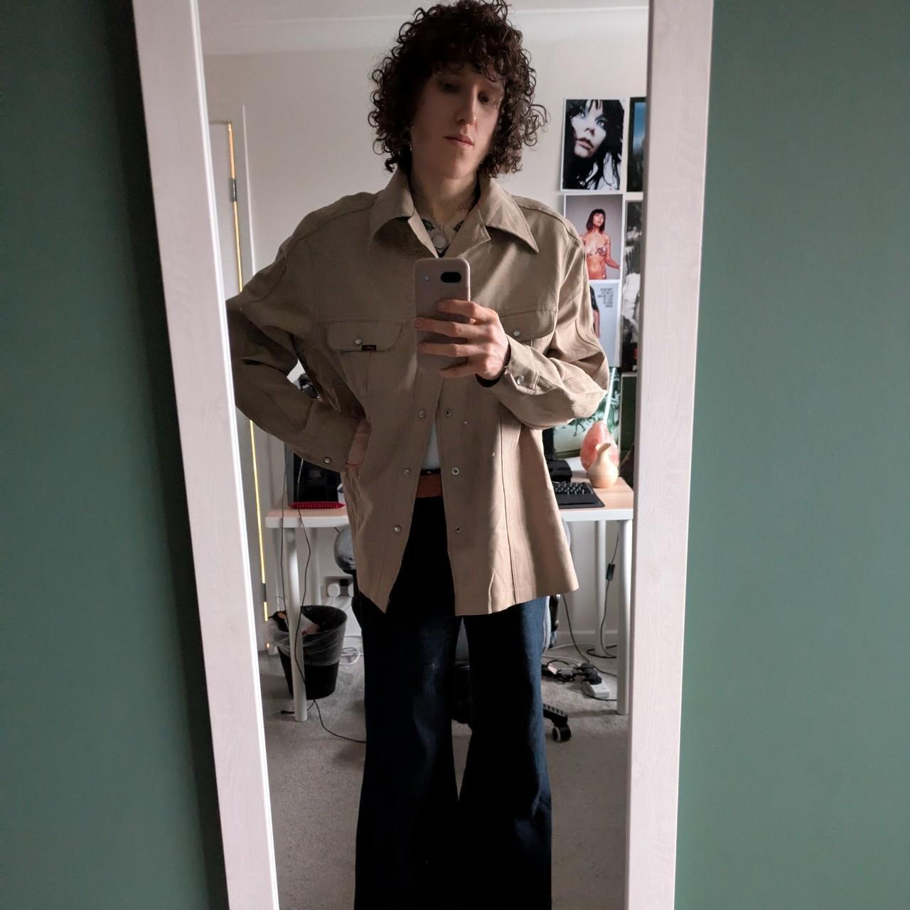 70s Lee dagger collared button up shirt This... | Depop