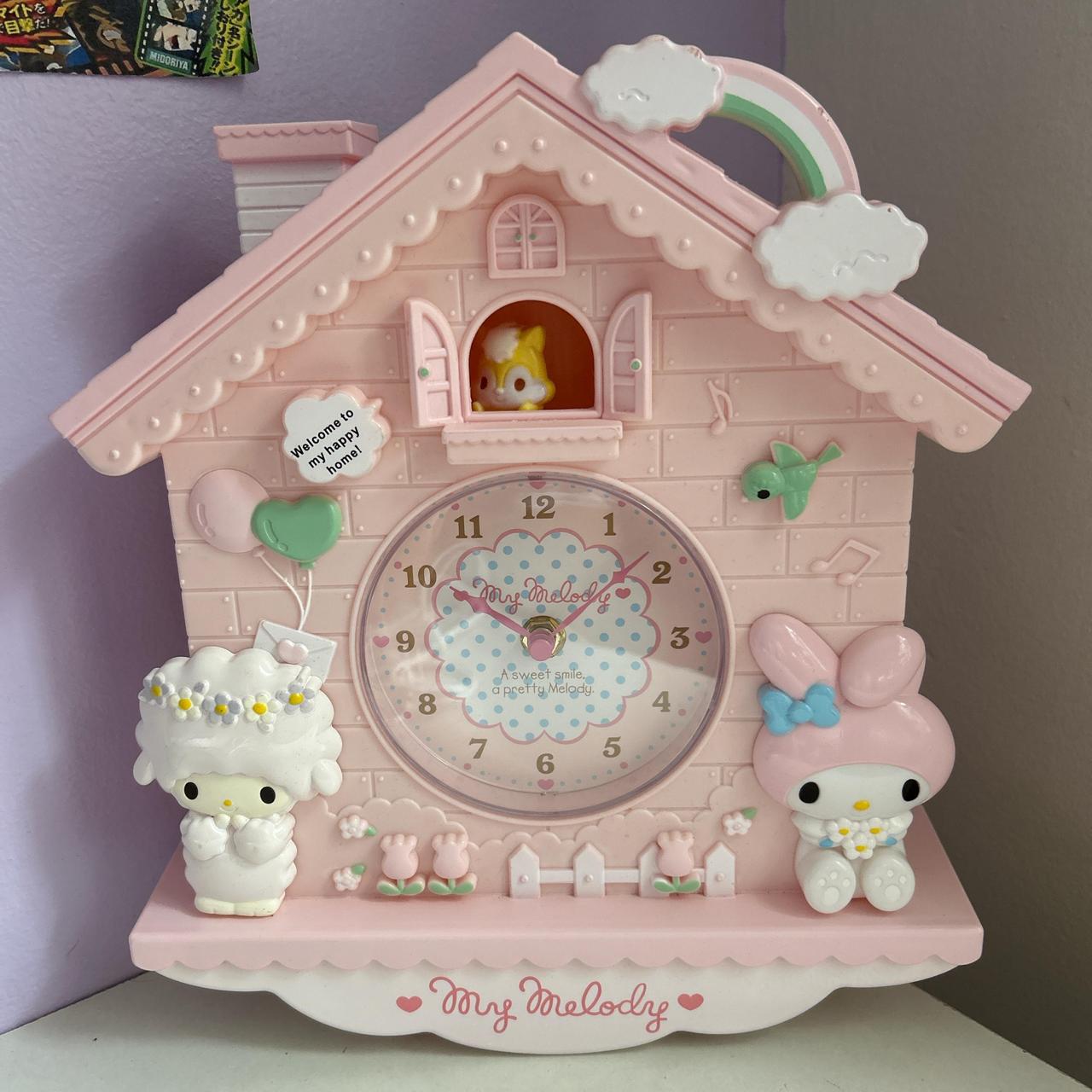 Sanrio My Melody Wall Clock Bedroom Decorate Hello... - Depop