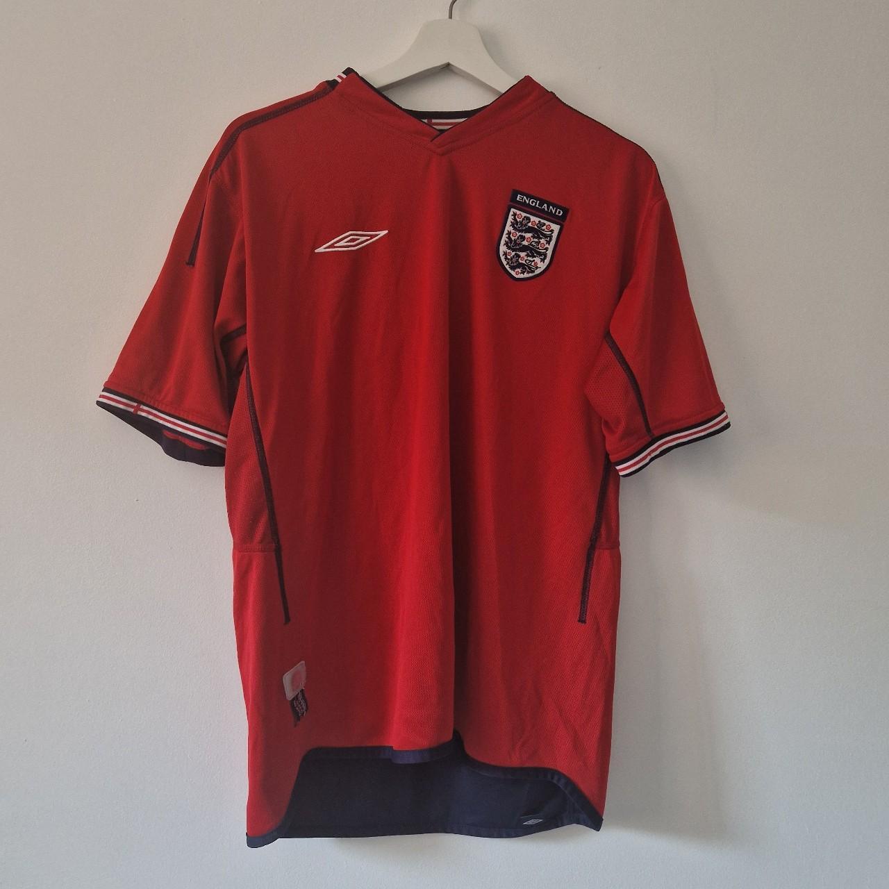 England Umbro Reversible Away Shirt 2002/2004 Size... - Depop
