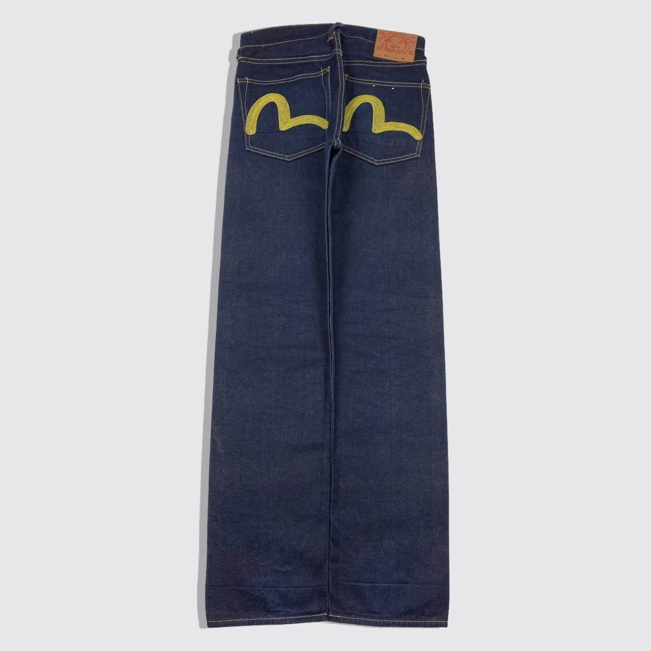 Evisu Men's Blue Jeans | Depop