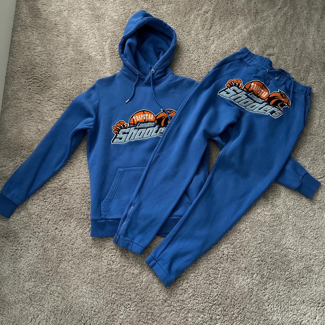 Trapstar blue shooters tracksuit, size M, open to... - Depop