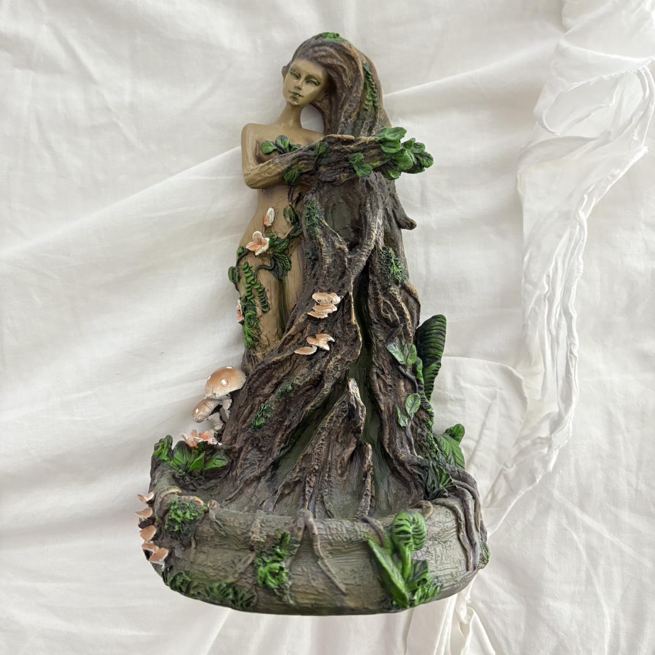 Gorgeous vintage fairy tree woman statue with... - Depop