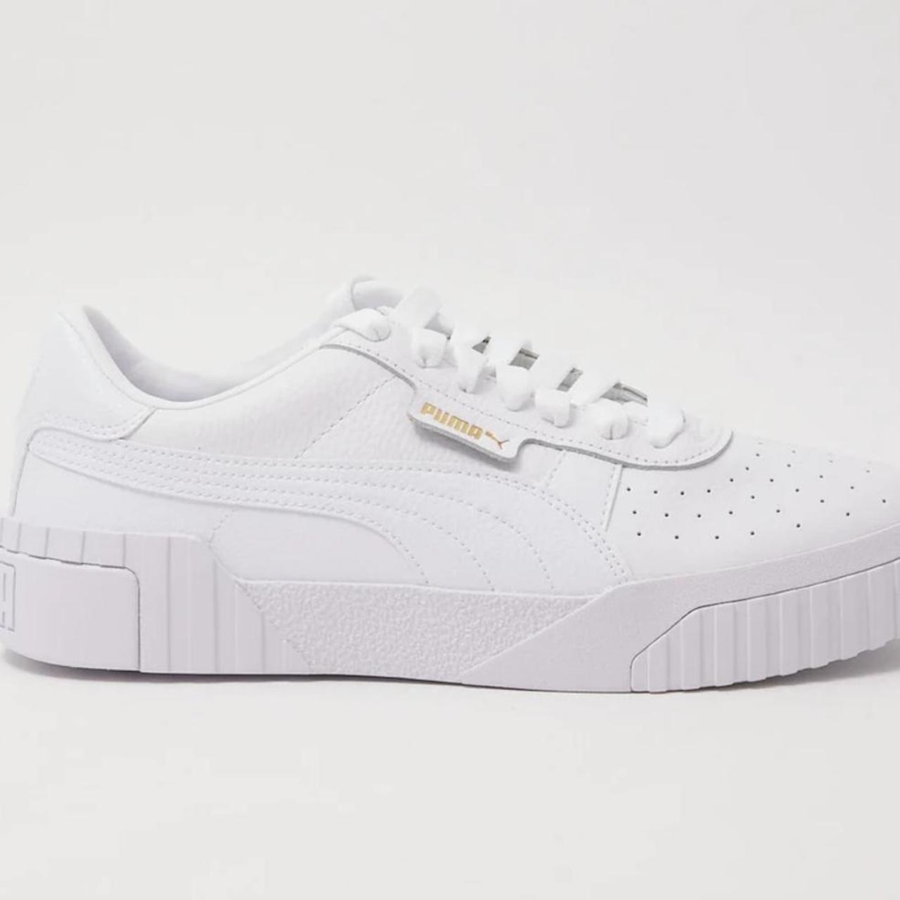 white puma shoes US 7 rrp$150 really good... | Depop