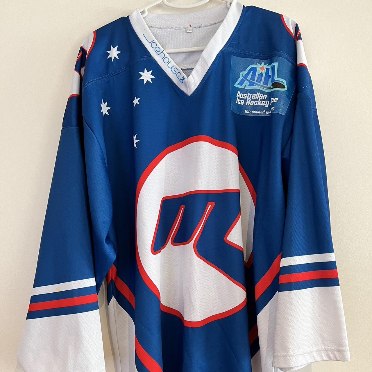 Melbourne Ice AIHL ice hockey jersey labelled L but... - Depop