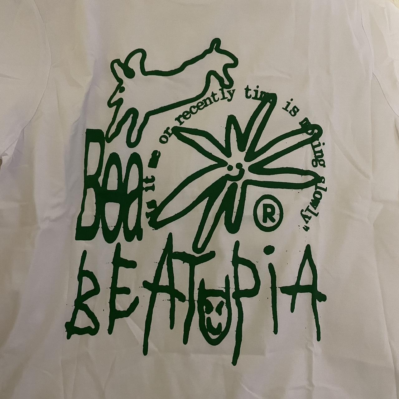 beabadoobee merch white tee ౨ৎ -size large -brand... - Depop