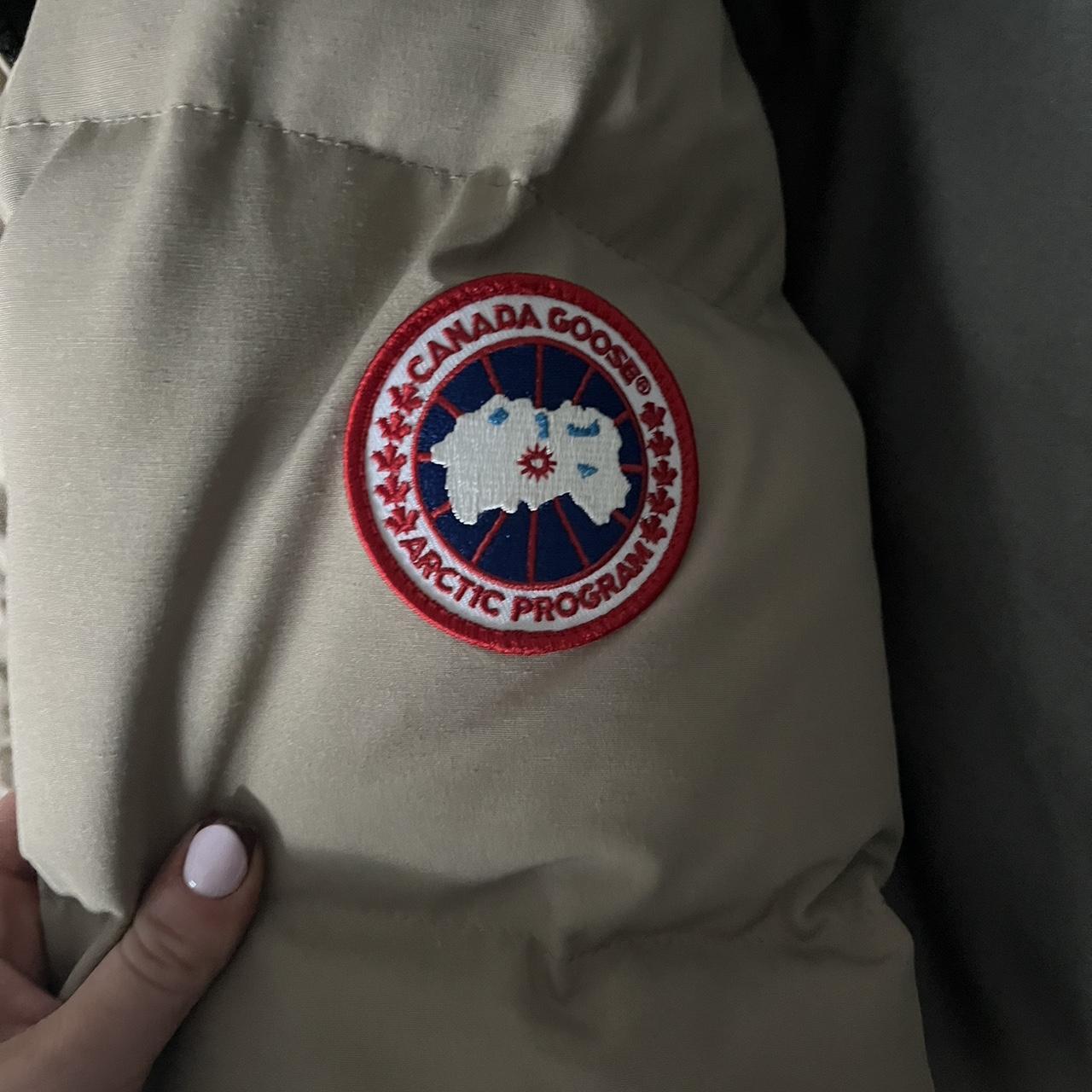 Canada goose beige parka womens - Depop