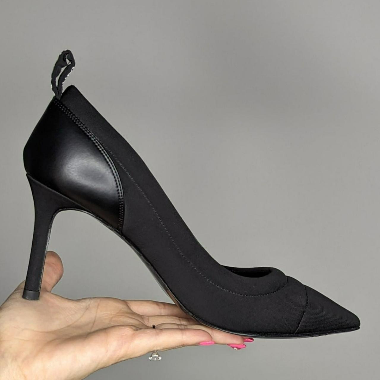 Black Puffer Pump Heels, by March Muse Part of... - Depop