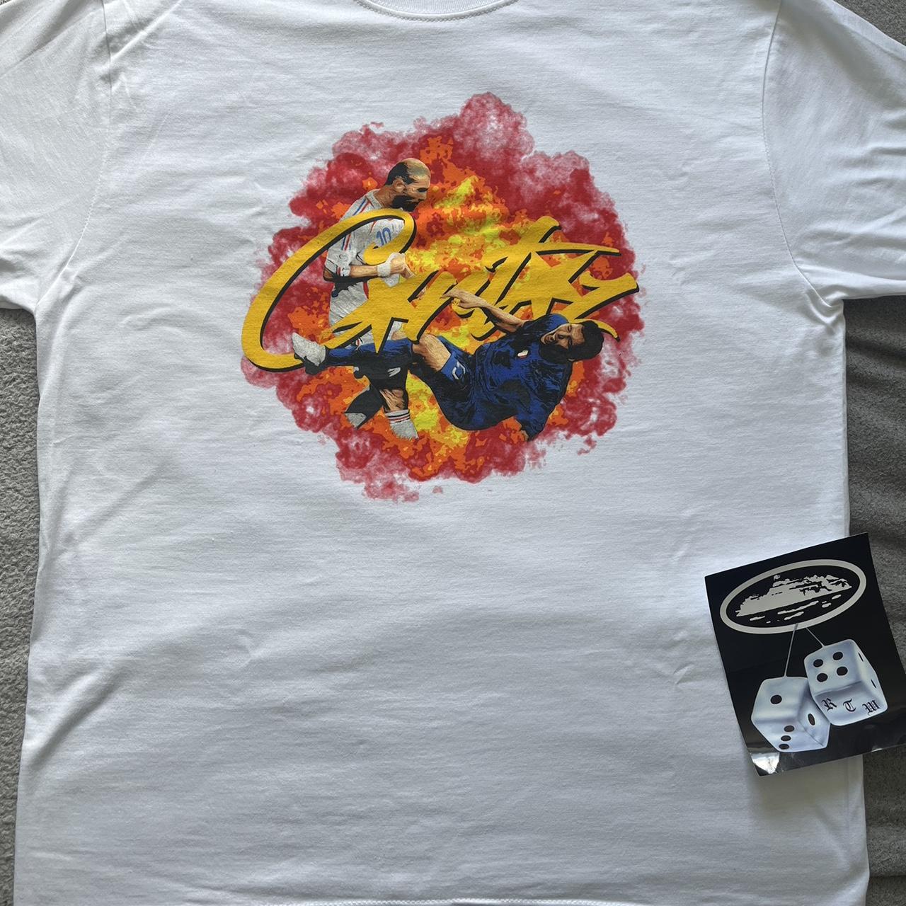 Corteiz Zizou Tee Brand New Comes with sticker Size L - Depop