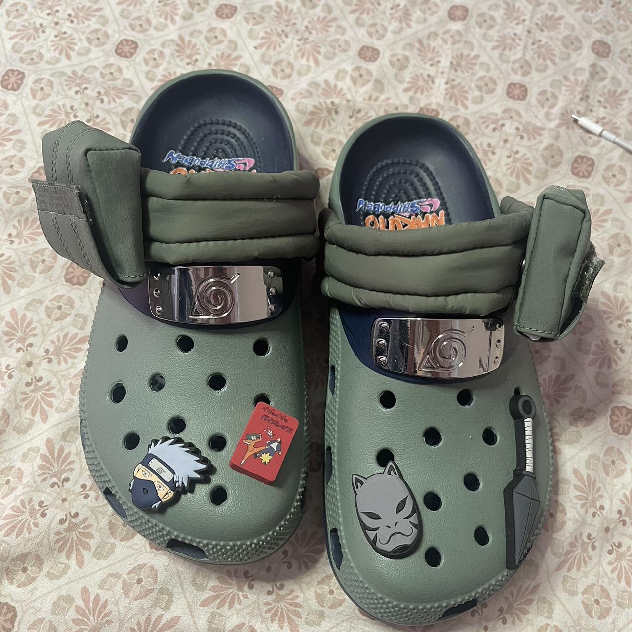 Naruto Shippuden “Kakashi” Croc Clogs only worn... - Depop