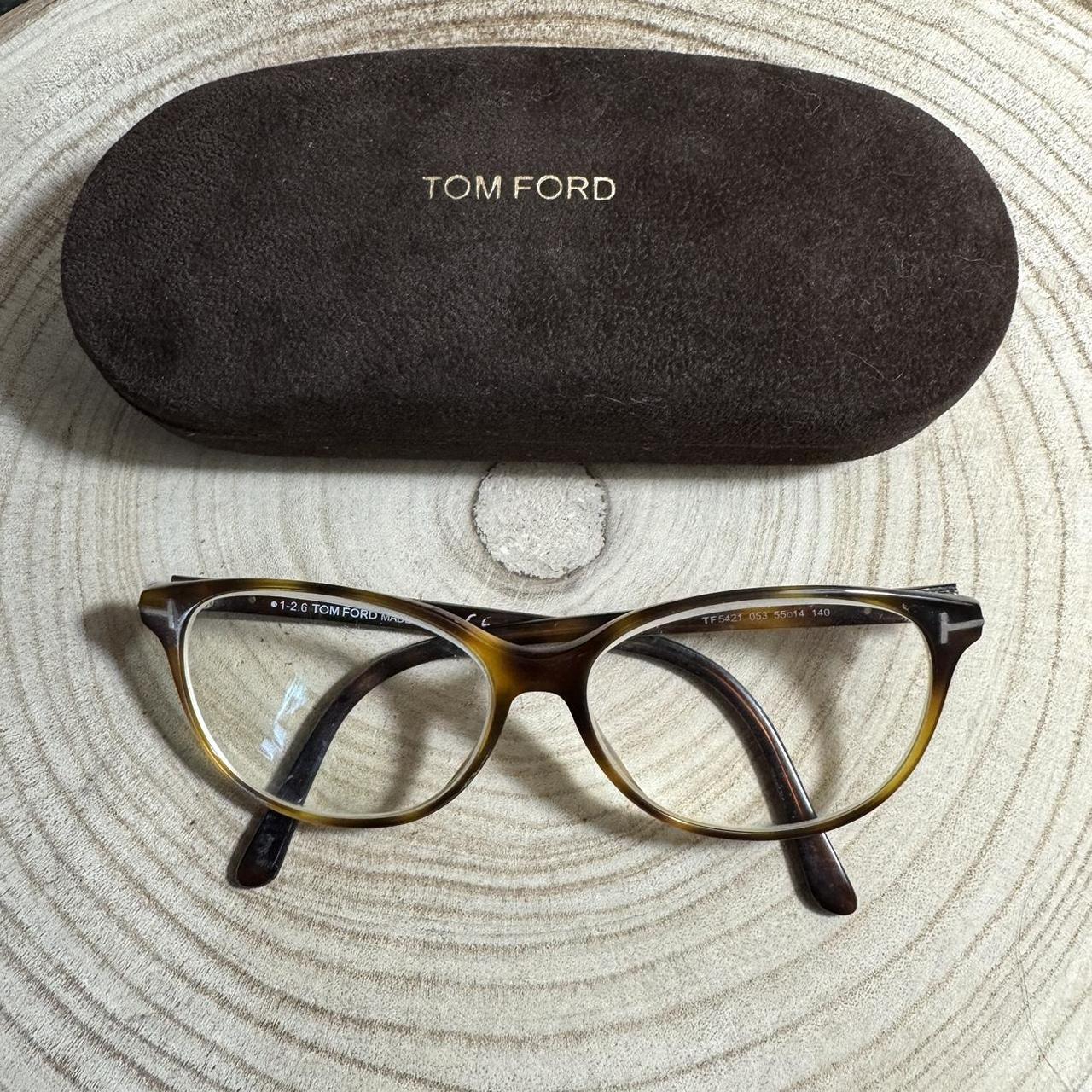 Tom Ford TF 5421 Brown Light Tortoise Optical... - Depop